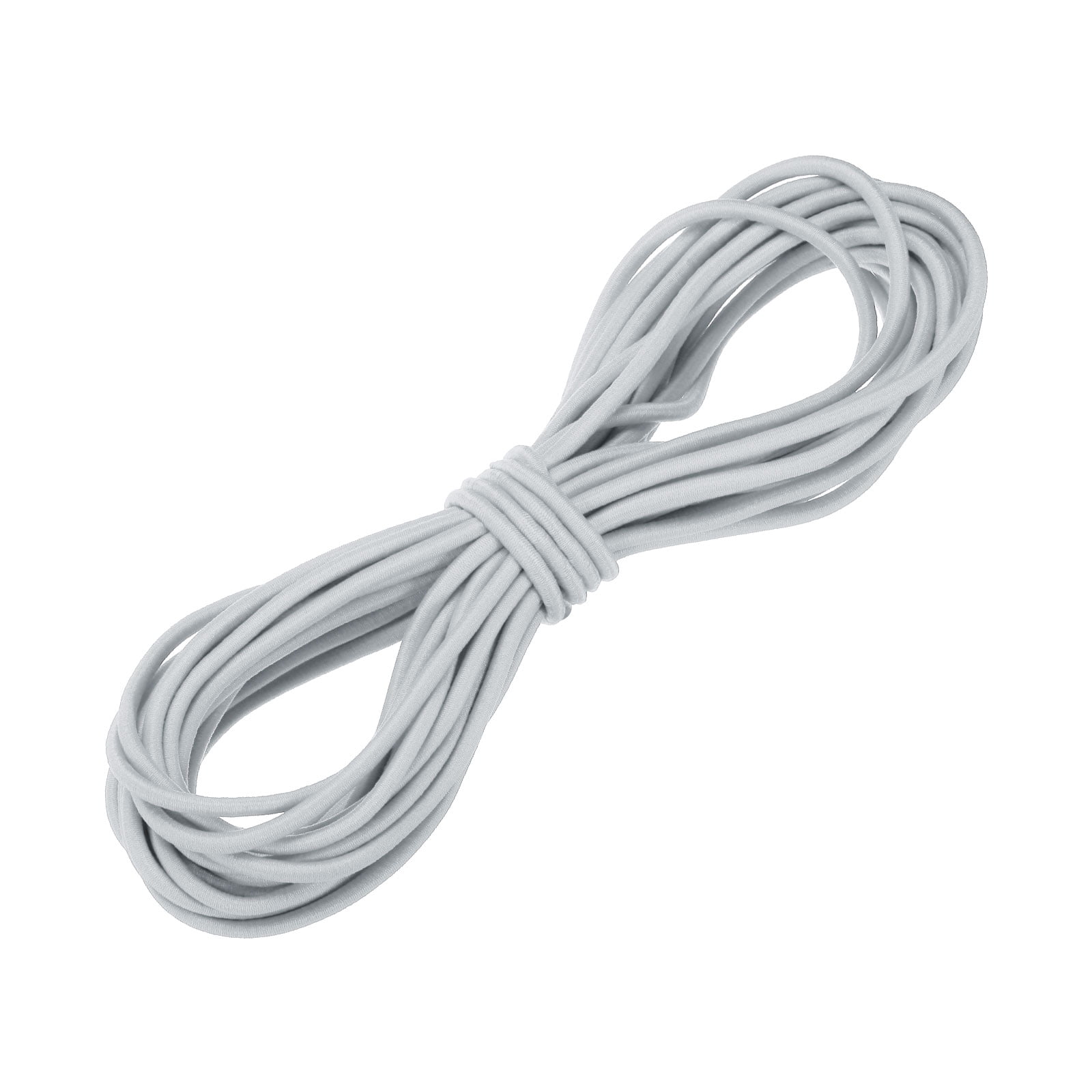 Uxcell Elastic Cord Heavy Stretch String Rope Elastic String Silver ...