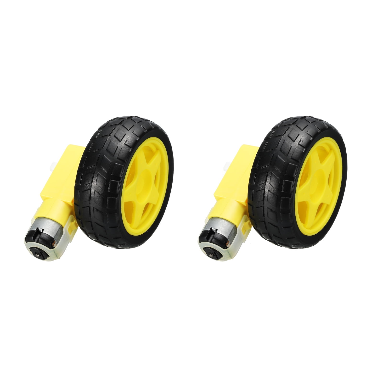 Uxcell Electric TT Gear Motor Wheel Kit Dual Shaft I Shape 3-6V 1:120 ...