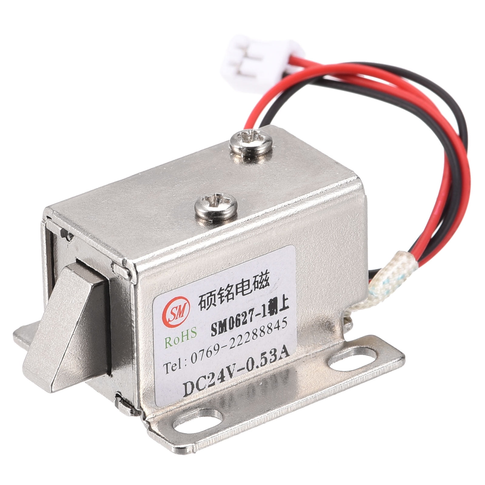 Uxcell Electromagnetic Solenoid Lock DC24V Up Type for Cabinet Door ...