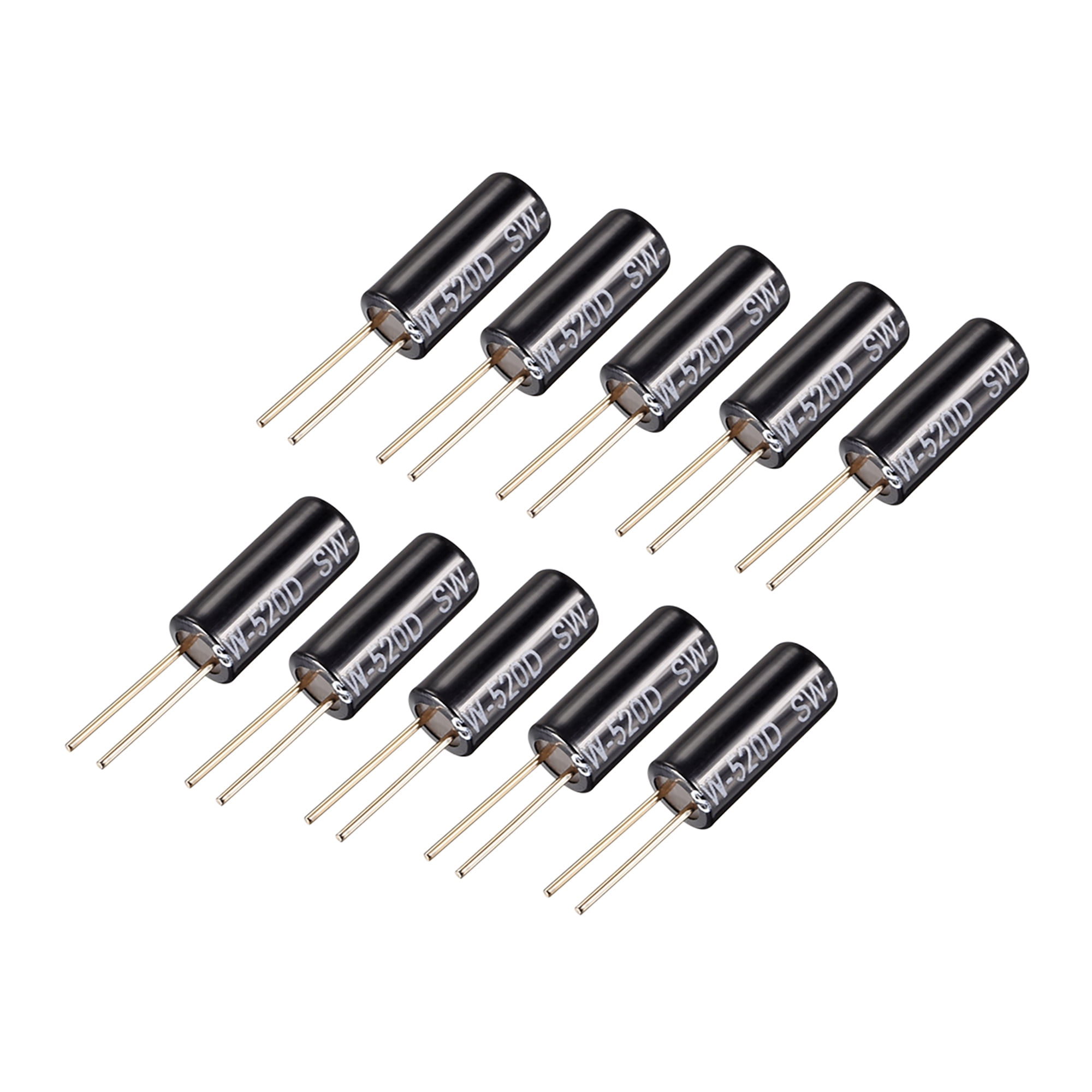 Uxcell Electronic Vibration Sensor Gold Plating Ball Tilt Shaking ...