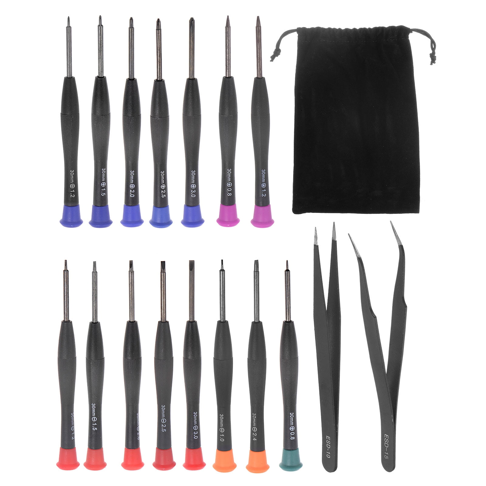 Uxcell Electronics Repair Tool Kit 18 in 1 Magnetic Precision ...