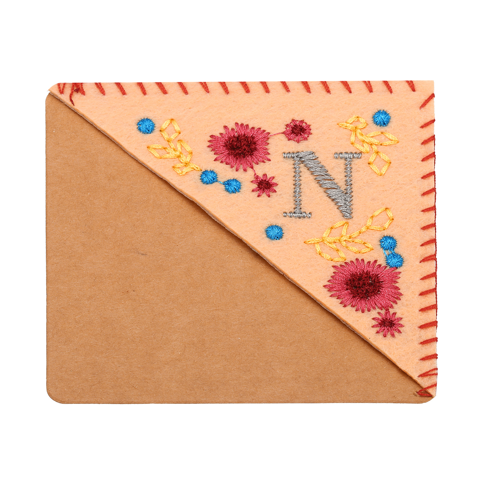 Uxcell Embroidered Corner Bookmark Cute Flower Stitched Handmade Book ...