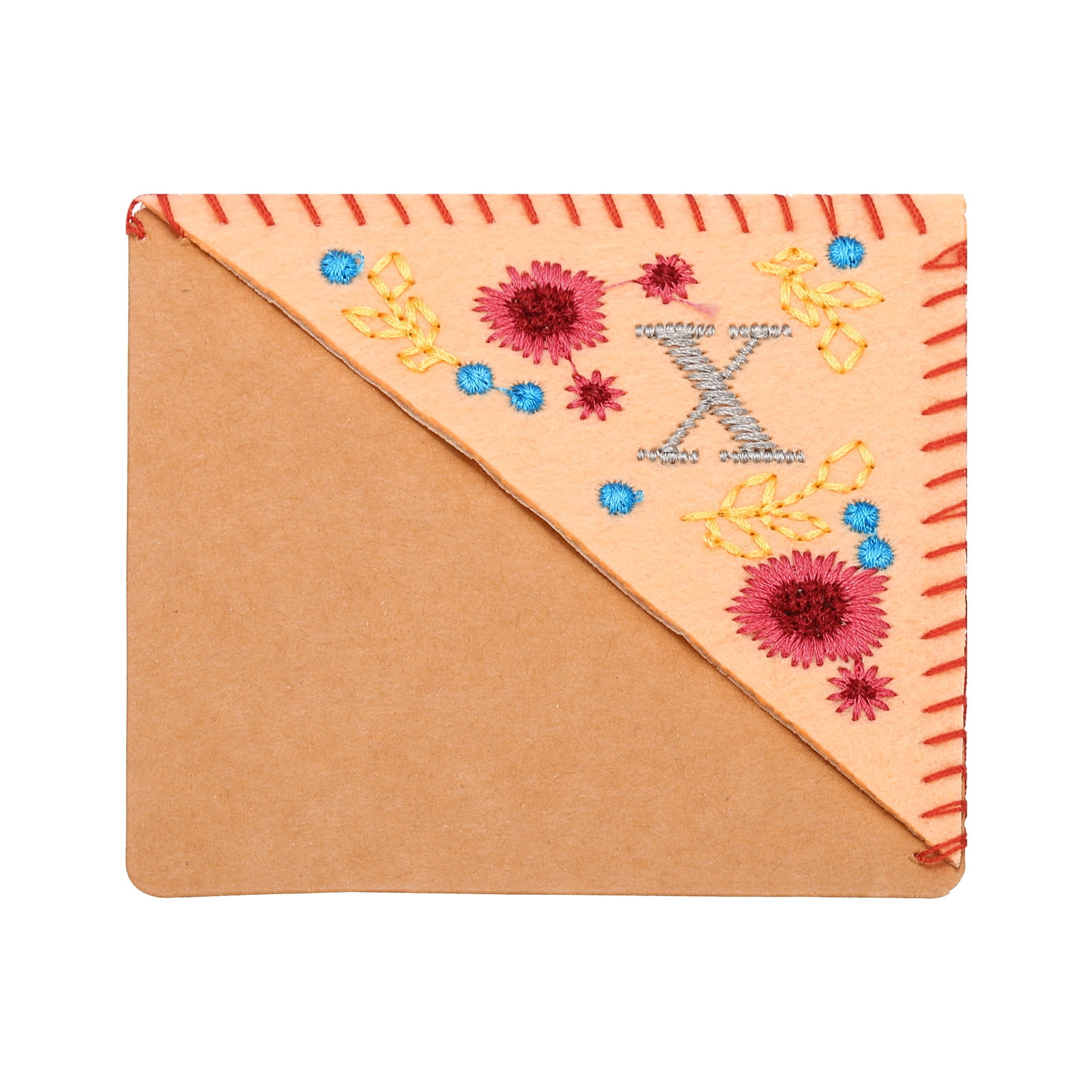 Uxcell Embroidered Corner Bookmark Cute Flower Stitched Handmade Book ...