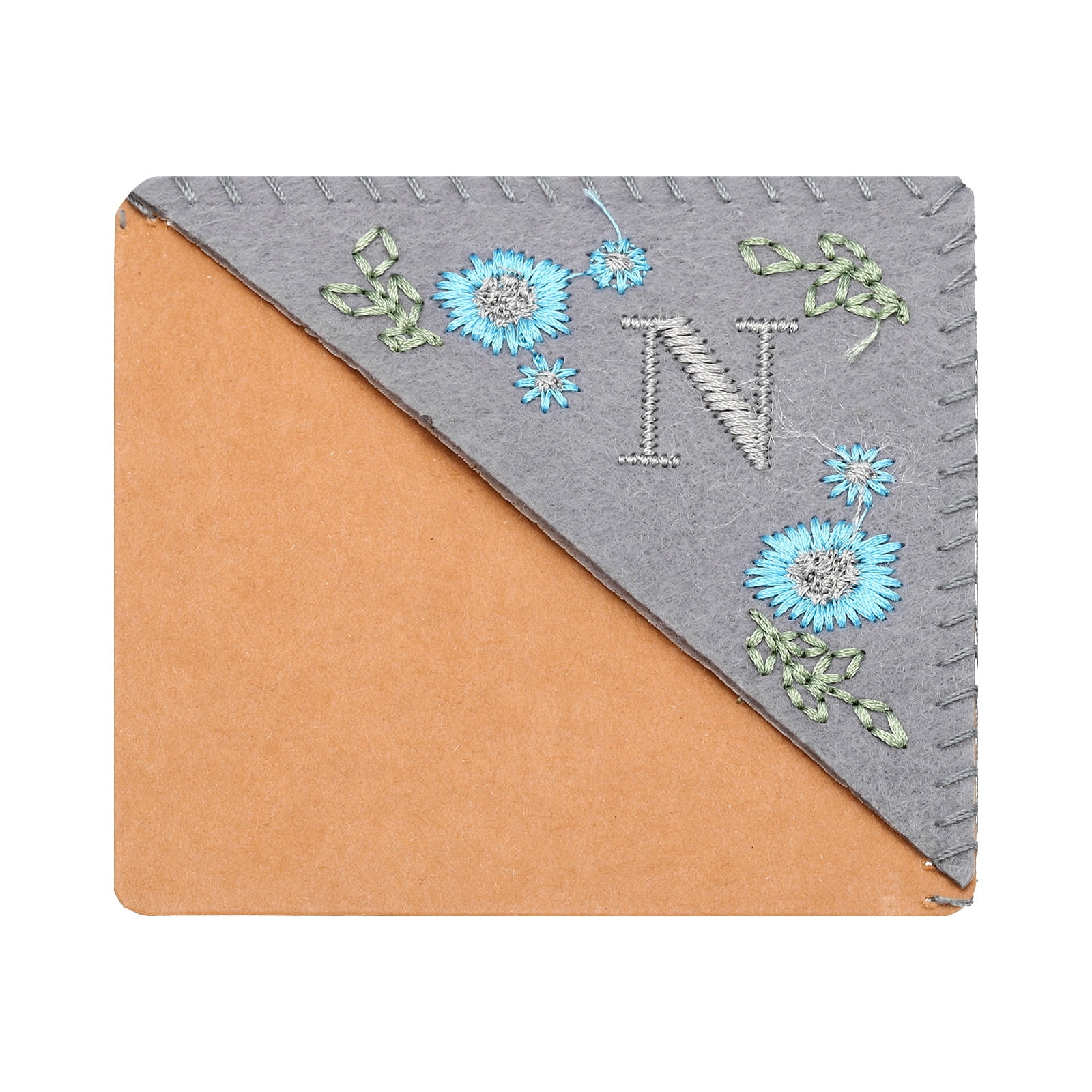 Uxcell Embroidered Corner Bookmark Cute Flower Stitched Triangle Book ...