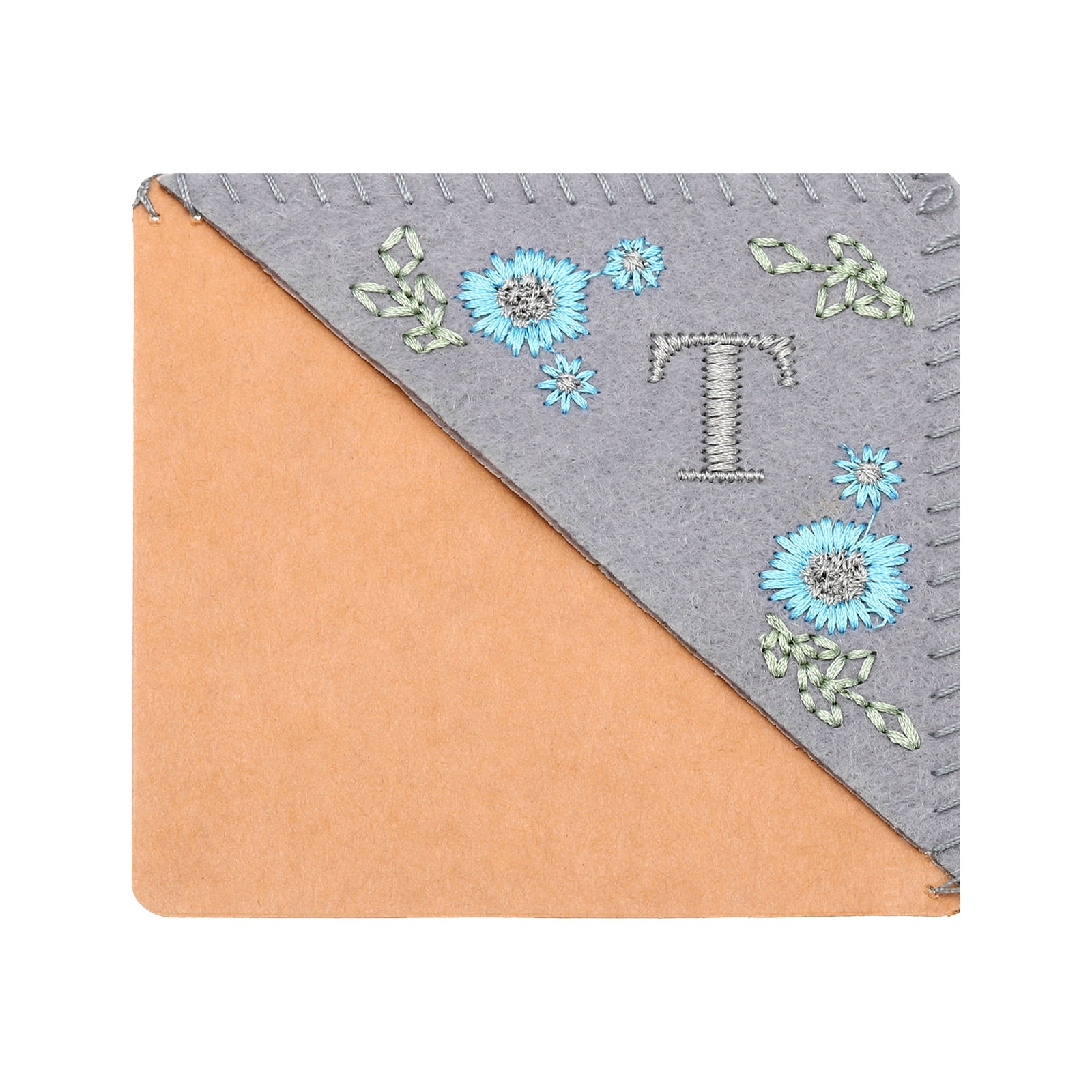 Uxcell Embroidered Corner Bookmark Cute Flower Stitched Triangle Book ...