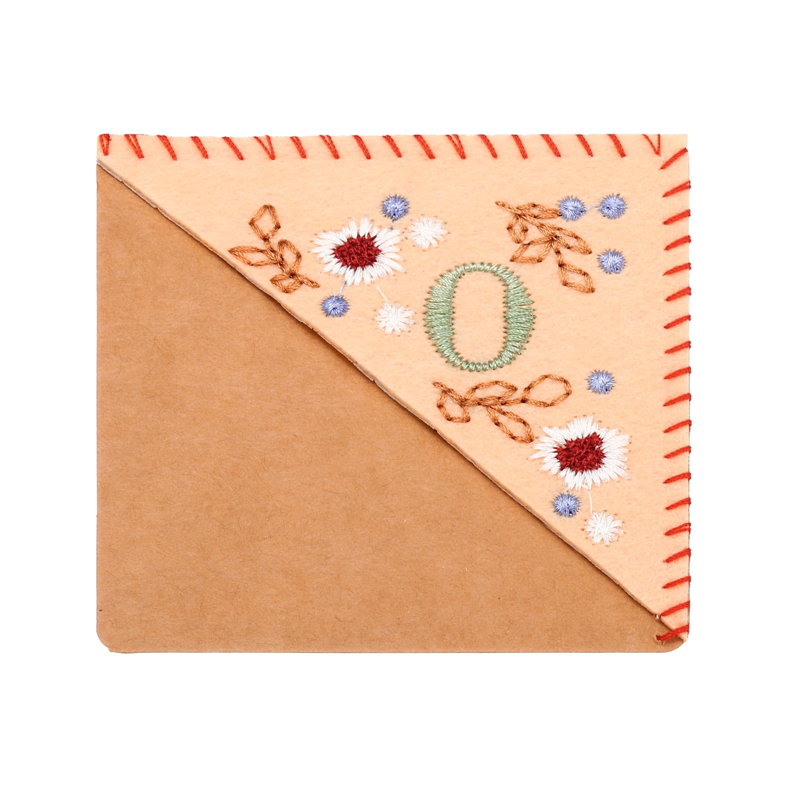 Uxcell Embroidered Corner Bookmark Cute Flower Stitched Triangle Book ...