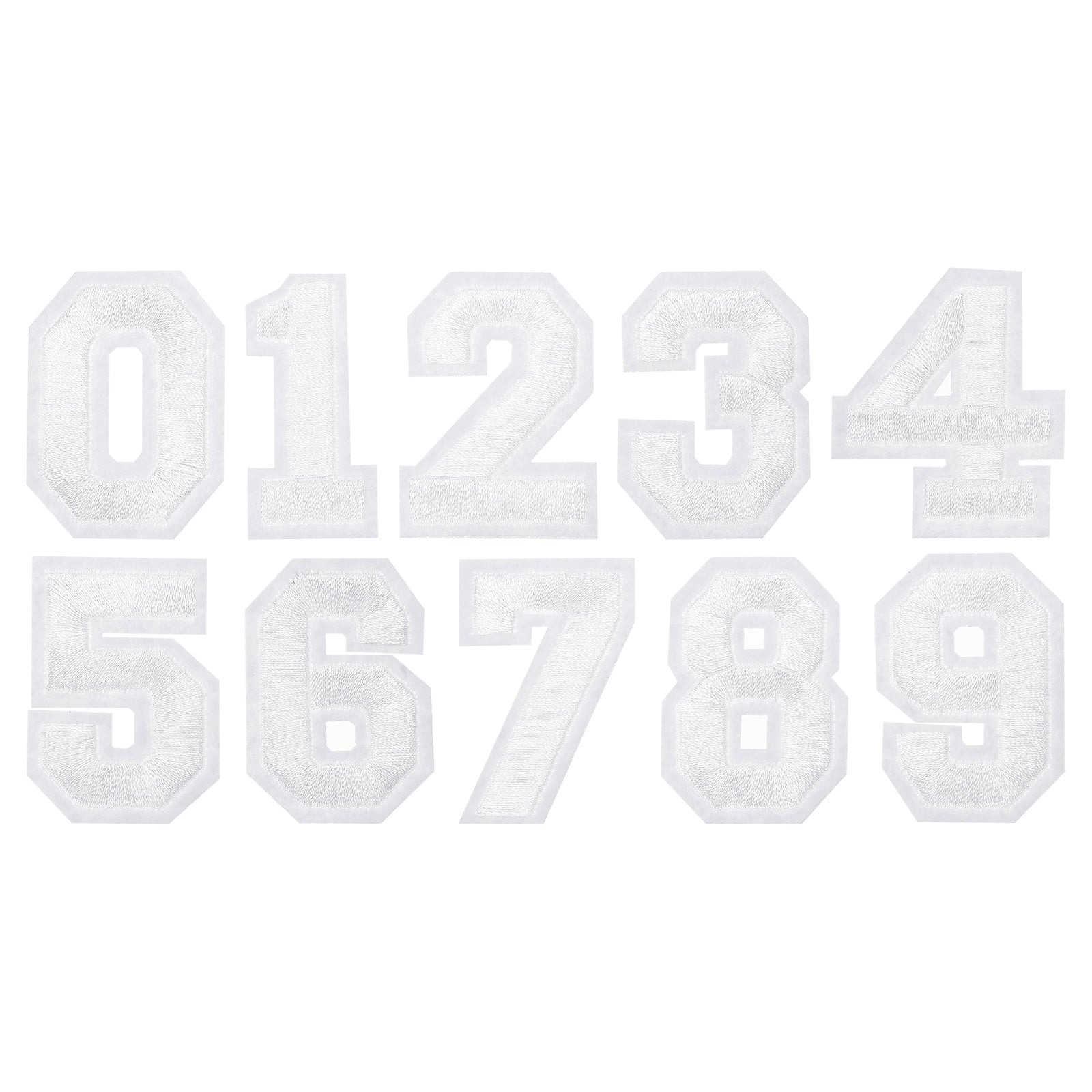 Uxcell Embroidered Numbers Patches, Numbers 0-9 Applique Embroidered ...