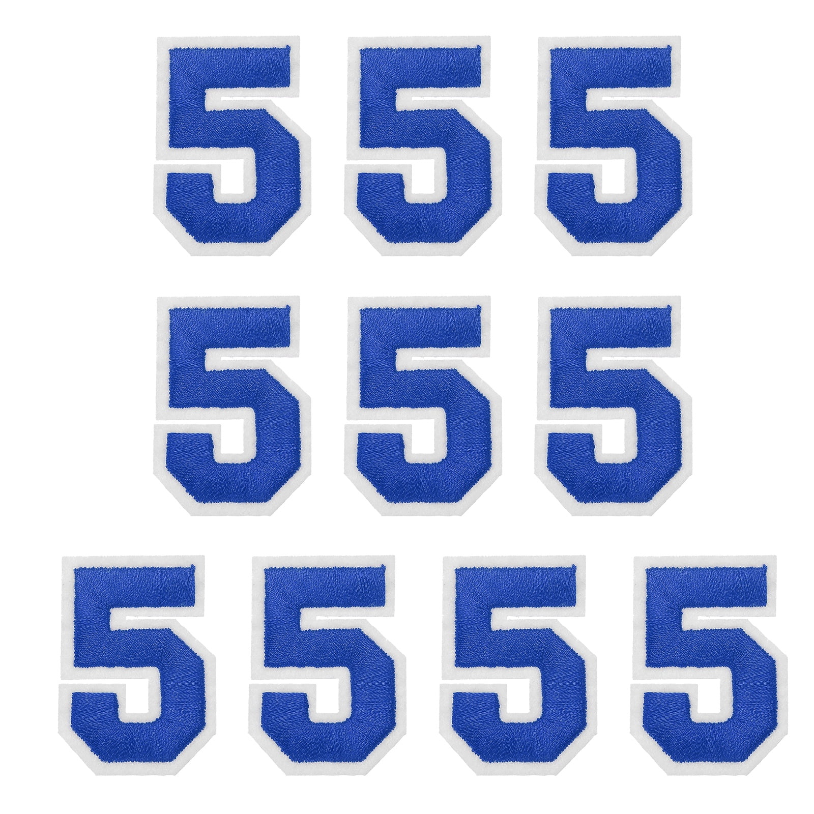 Uxcell Embroidered Numbers Patches, Numbers 5 Applique Embroidered ...