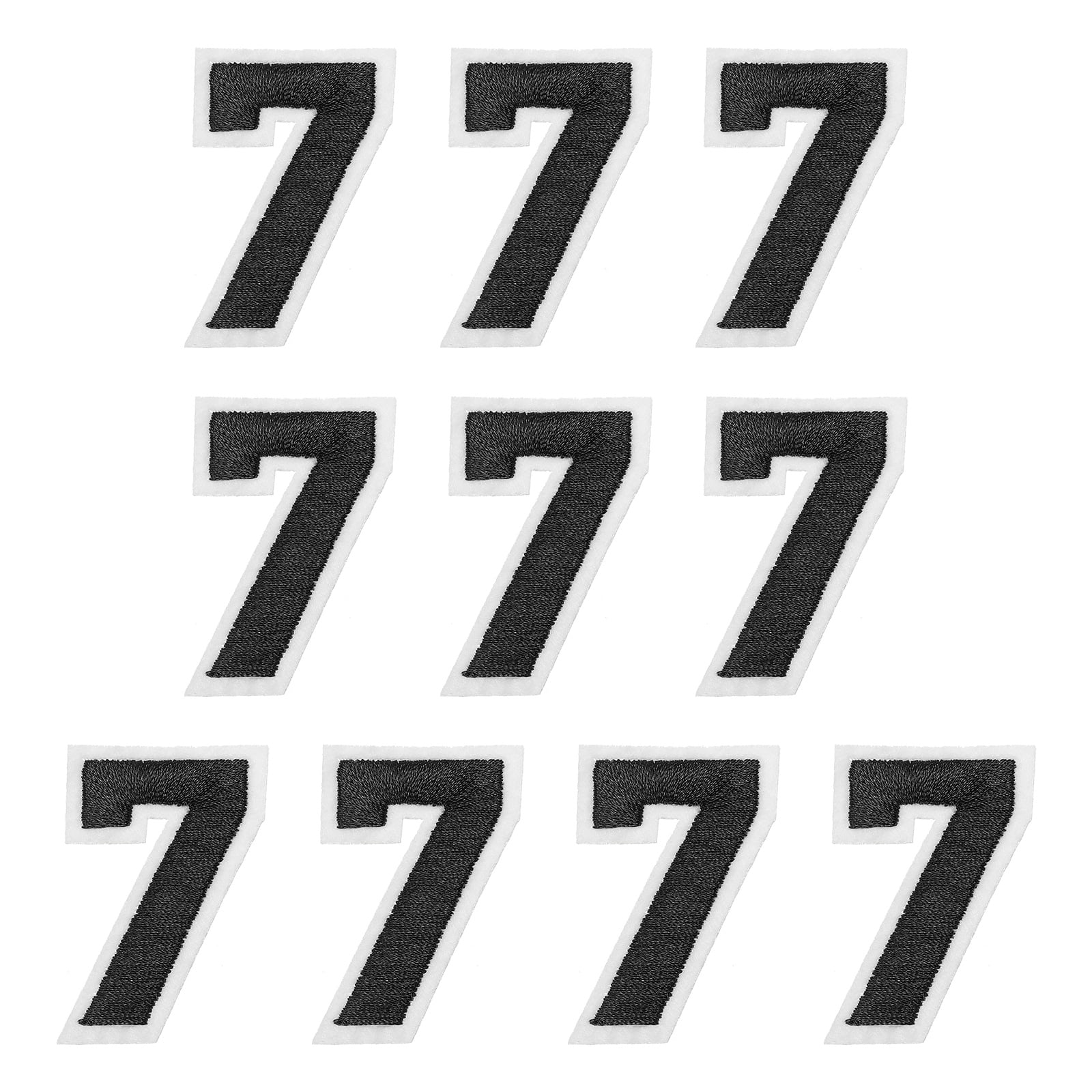 Uxcell Embroidered Numbers Patches, Numbers 7 Applique Embroidered ...