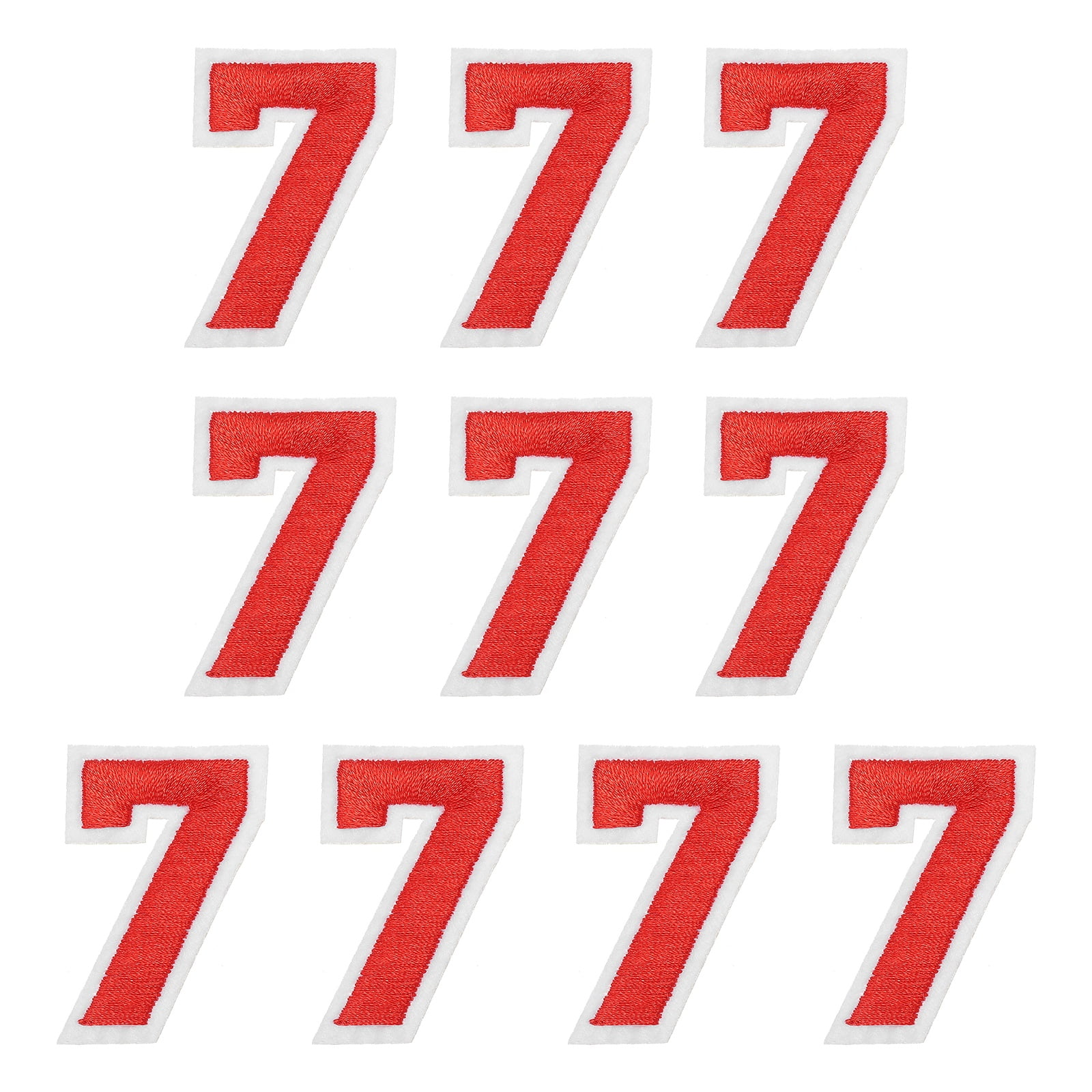 Uxcell Embroidered Numbers Patches, Numbers 7 Applique Embroidered ...