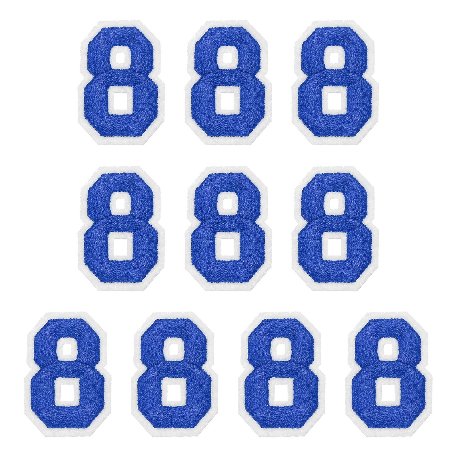 Uxcell Embroidered Numbers Patches, Numbers 8 Applique Embroidered ...