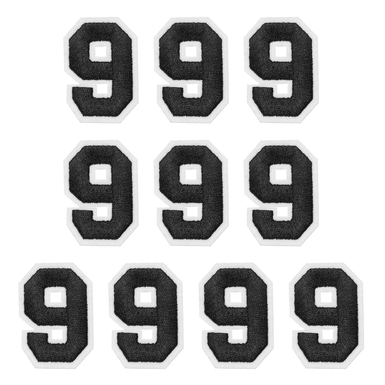 Uxcell Embroidered Numbers Patches, Numbers 9 Applique Embroidered ...