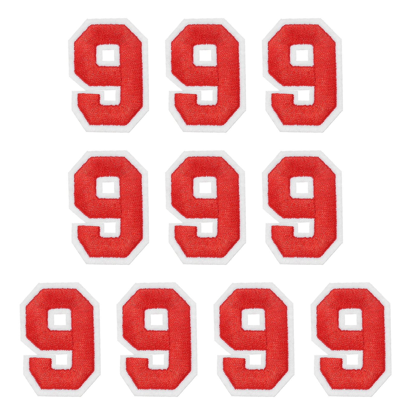 Uxcell Embroidered Numbers Patches, Numbers 9 Applique Embroidered ...