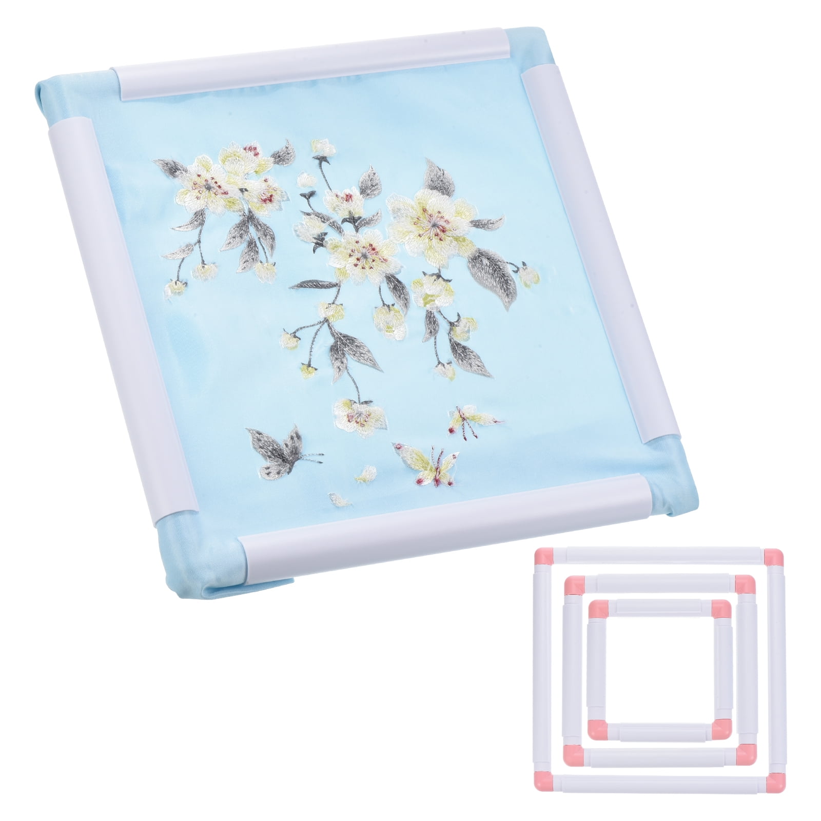 Uxcell Embroidery Hoop Cross Square Stitch Hoop Frames Rectangular ...