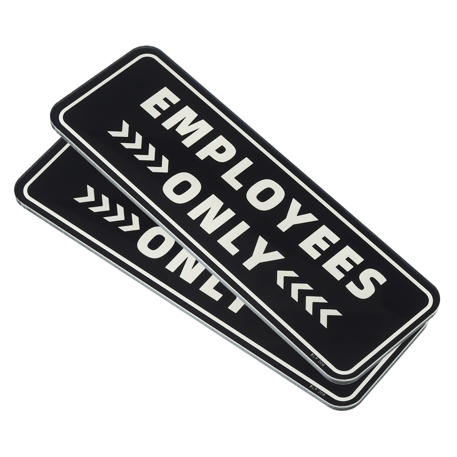 Uxcell Employee Only Sign 9"x3" Self Adhesive Staff Only Sticker Black ...