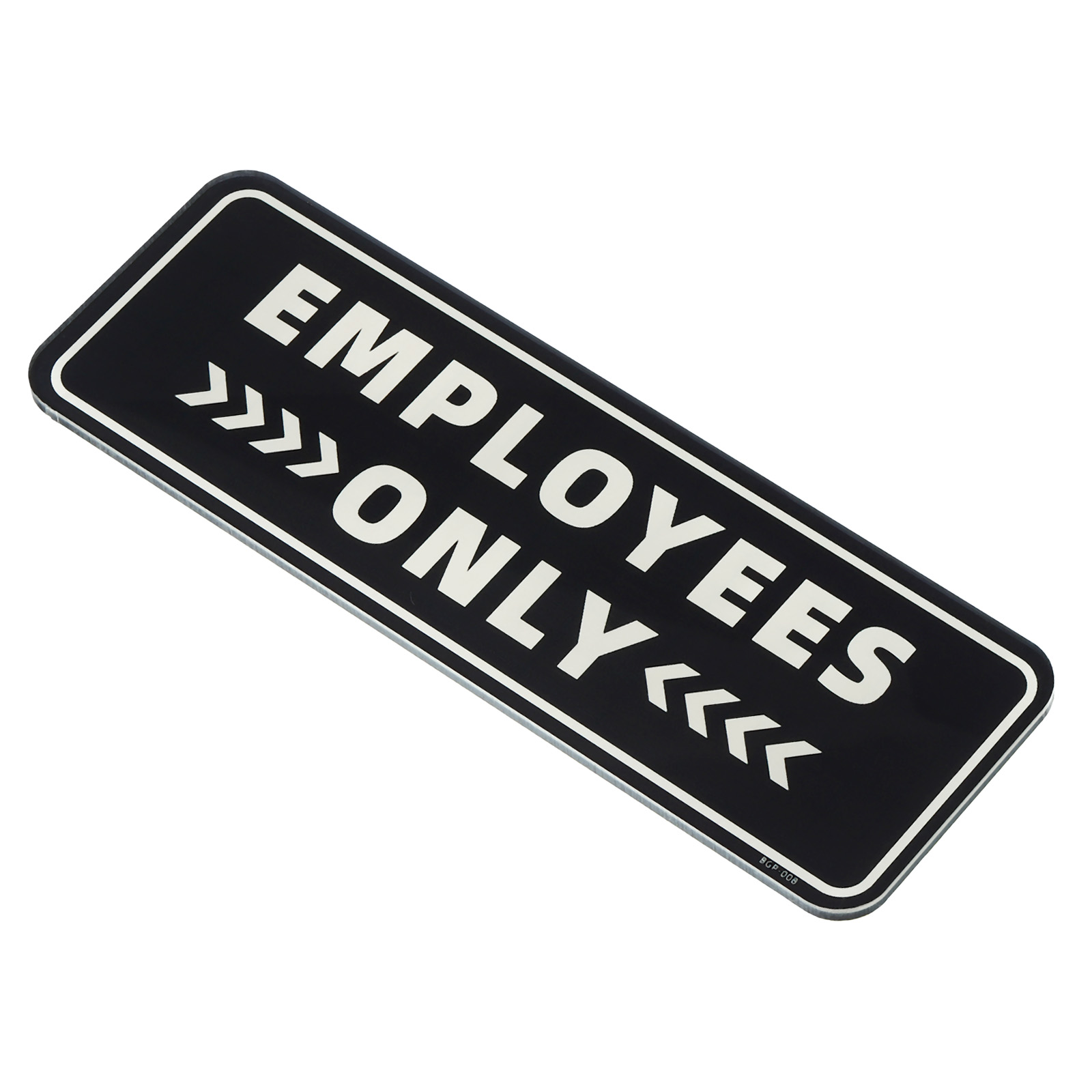 Uxcell Employee Only Sign 9"x3" Self Adhesive Staff Only Sticker Black ...