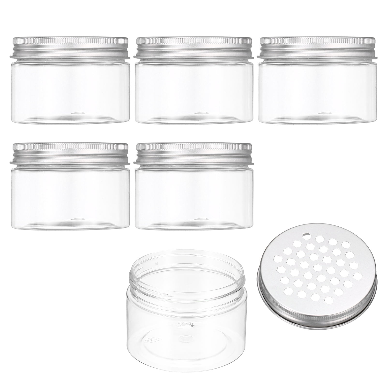 Uxcell 6Pcs Empty Scent Beads Container, Clear Freshener Tins 4.1oz ...