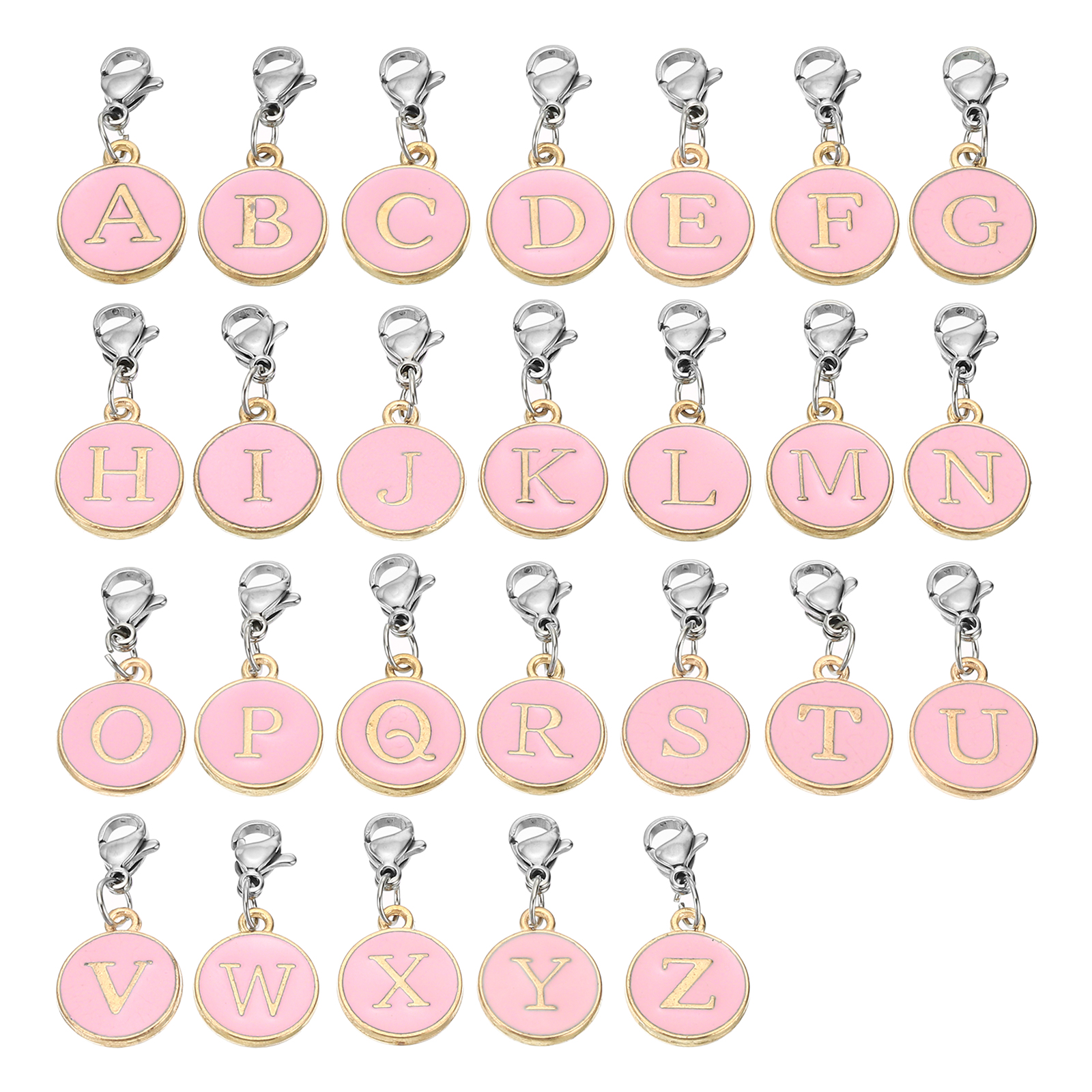 Uxcell Enamel Crochet Stitch Markers, 26 Pack Letter Metal Pendants ...