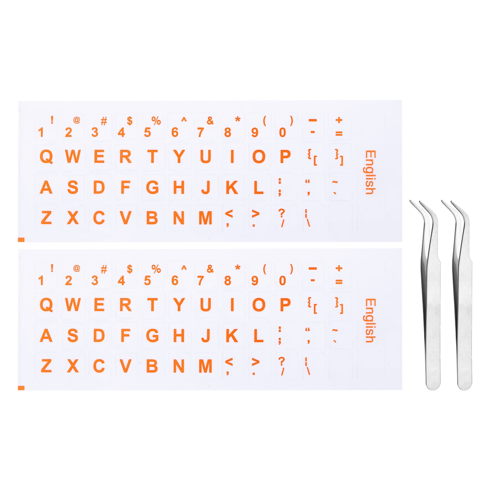 Uxcell English Keyboard Sticker Replacement Keyboard Cover Transparent ...