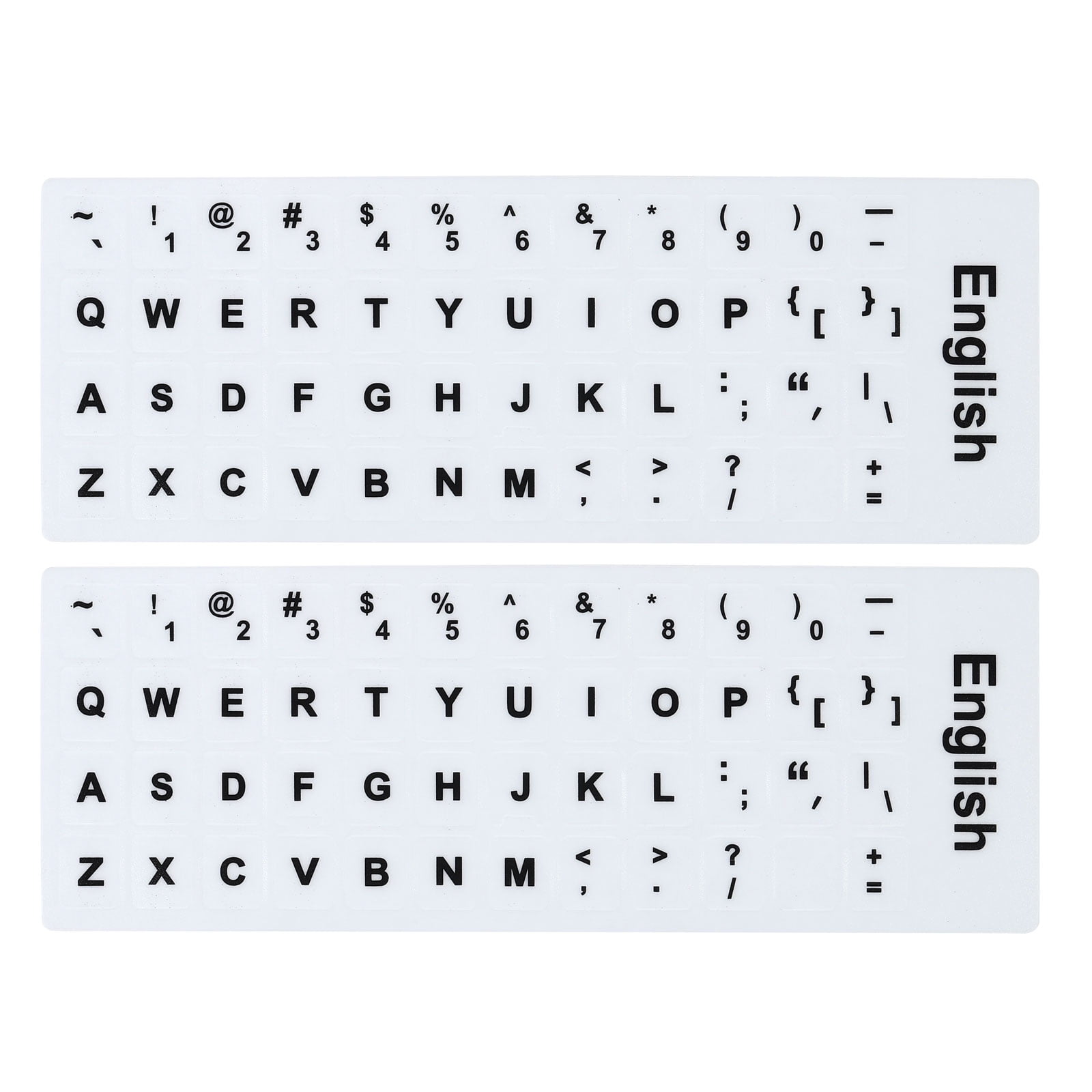 Uxcell English Keyboard Stickers Keyboard Replacement Cover Style 1 ...