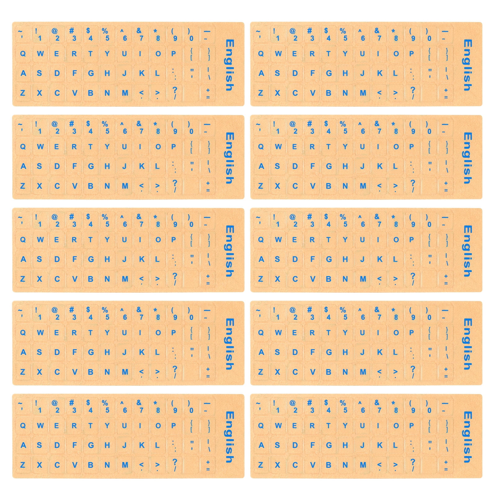 Uxcell English Keyboard Stickers Keyboard Replacement Cover Style 2 ...
