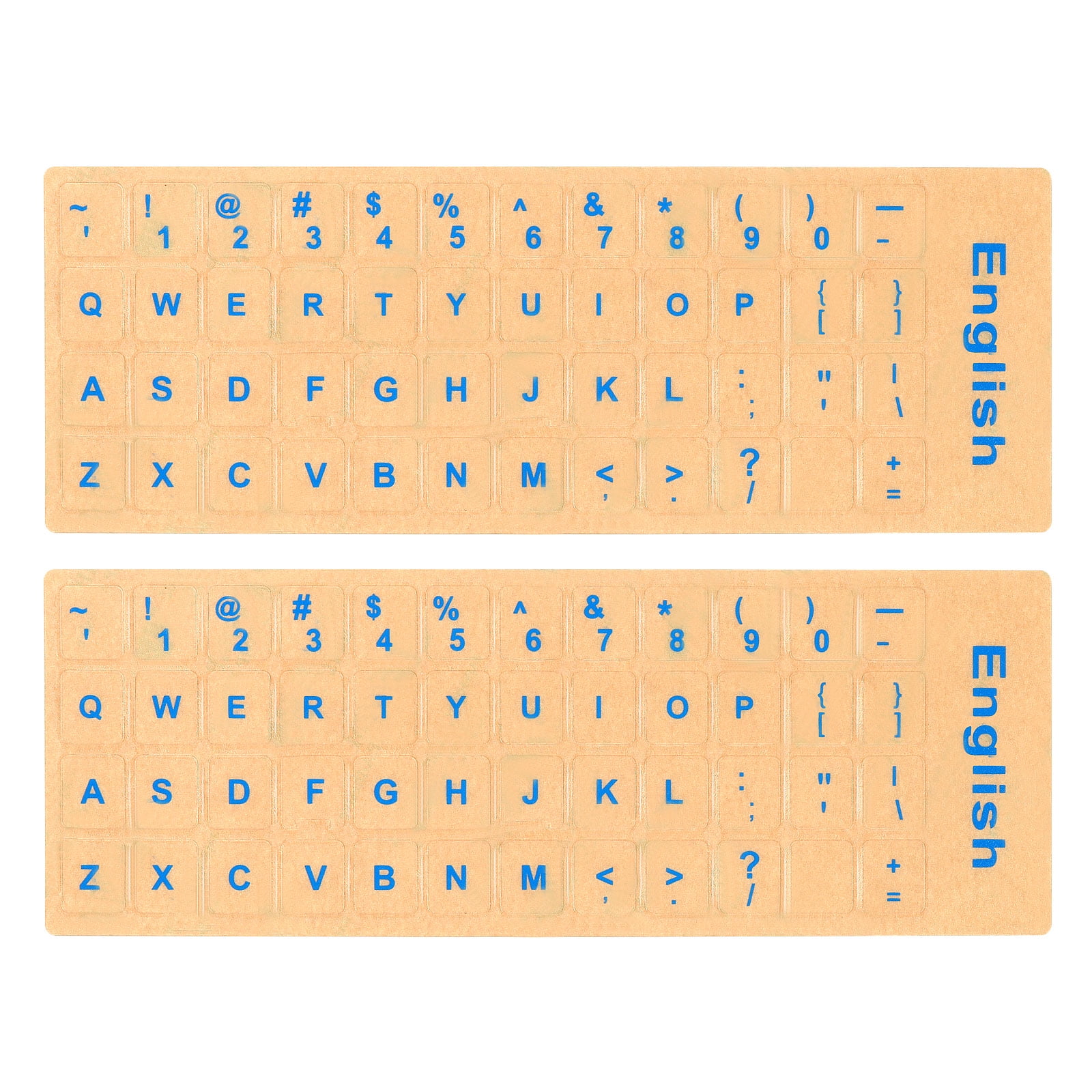 Uxcell English Keyboard Stickers Keyboard Replacement Cover Style 2 ...