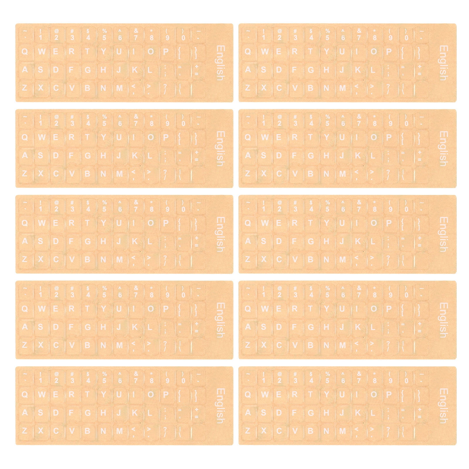 Uxcell English Keyboard Stickers Keyboard Replacement Cover Style 2 ...