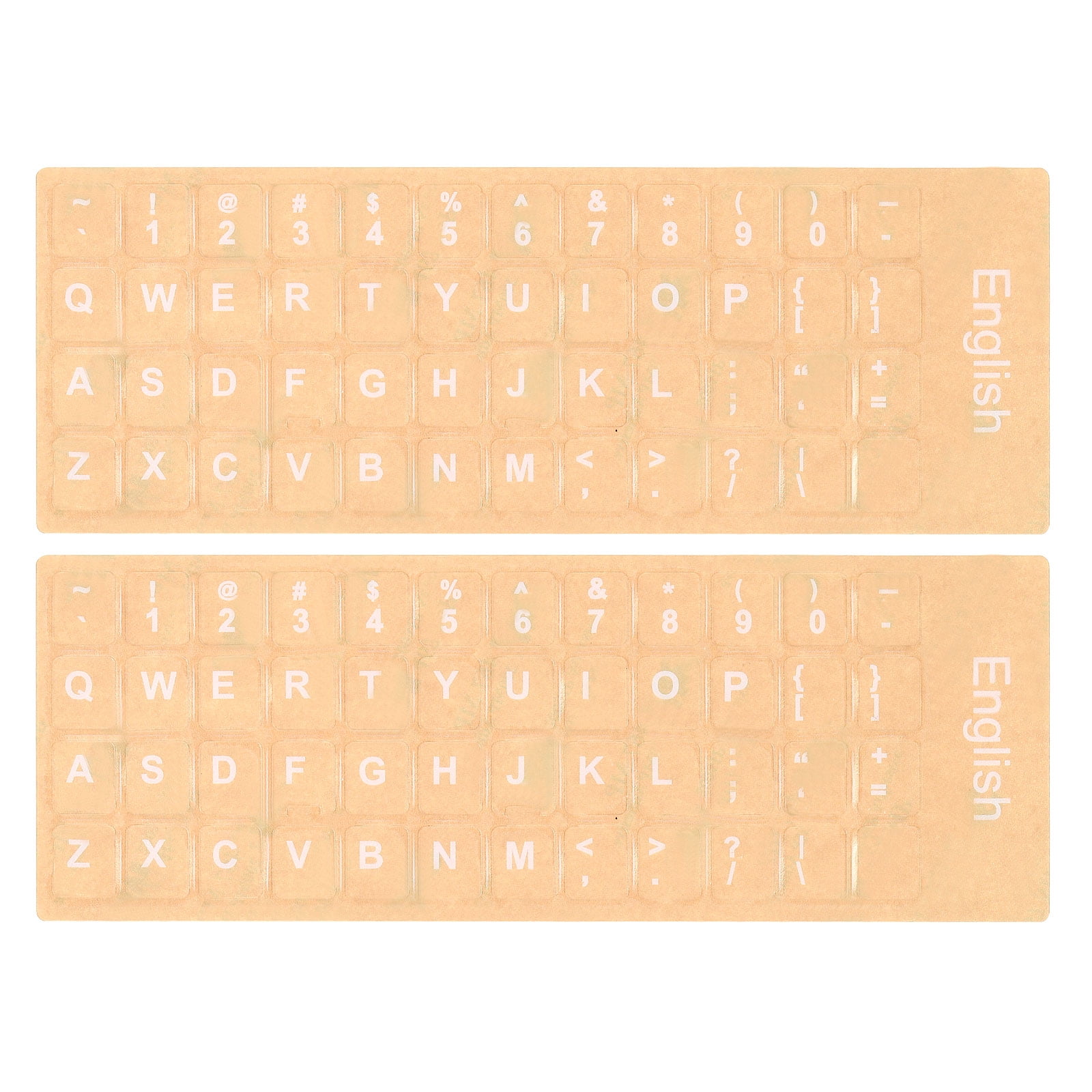 Uxcell English Keyboard Stickers Keyboard Replacement Cover Style 2 ...