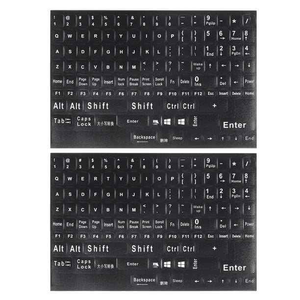 Uxcell English Keyboard Stickers Keyboard Replacement Cover Style 3 ...