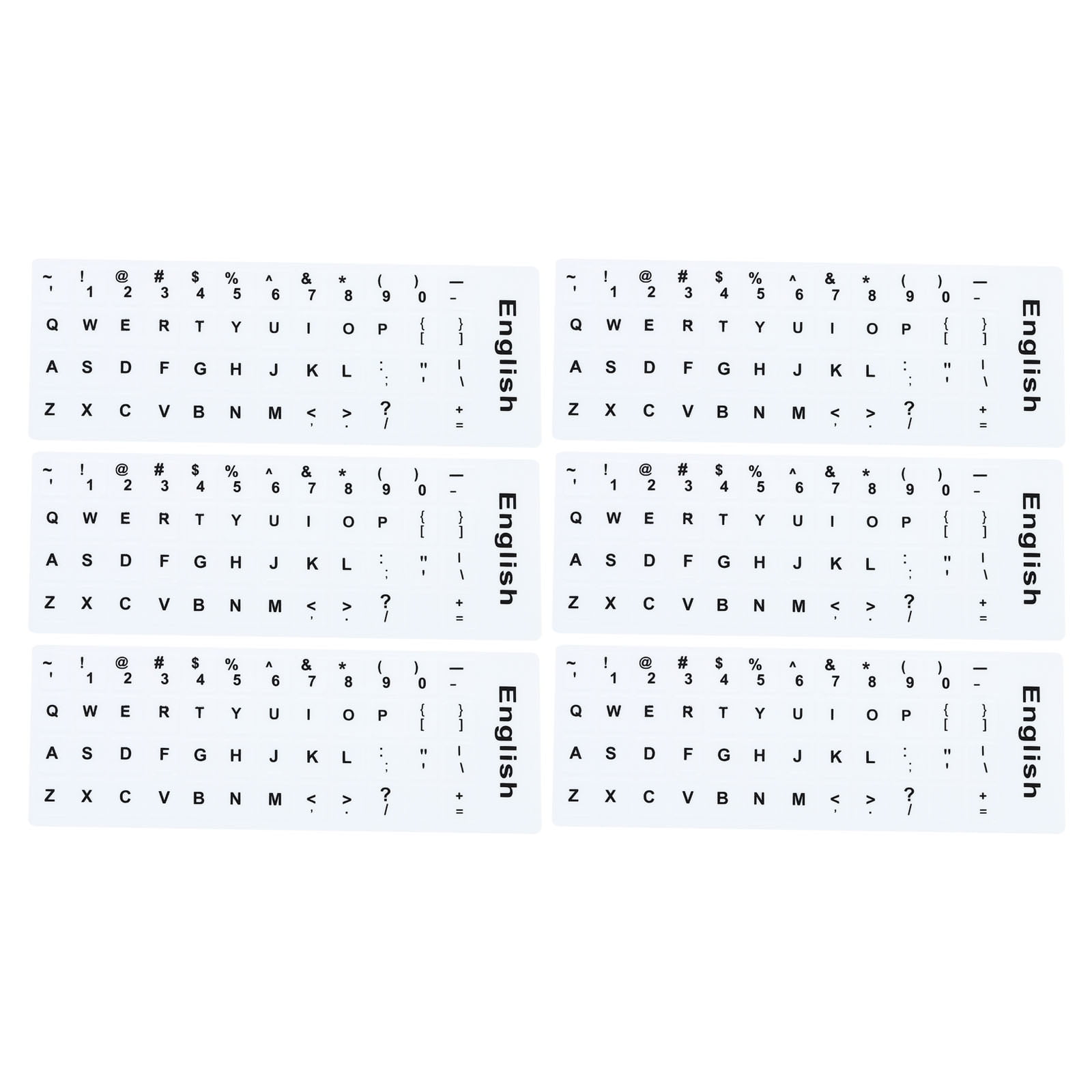 Uxcell English Keyboard Stickers Universal Keyboard Cover Frosted ...