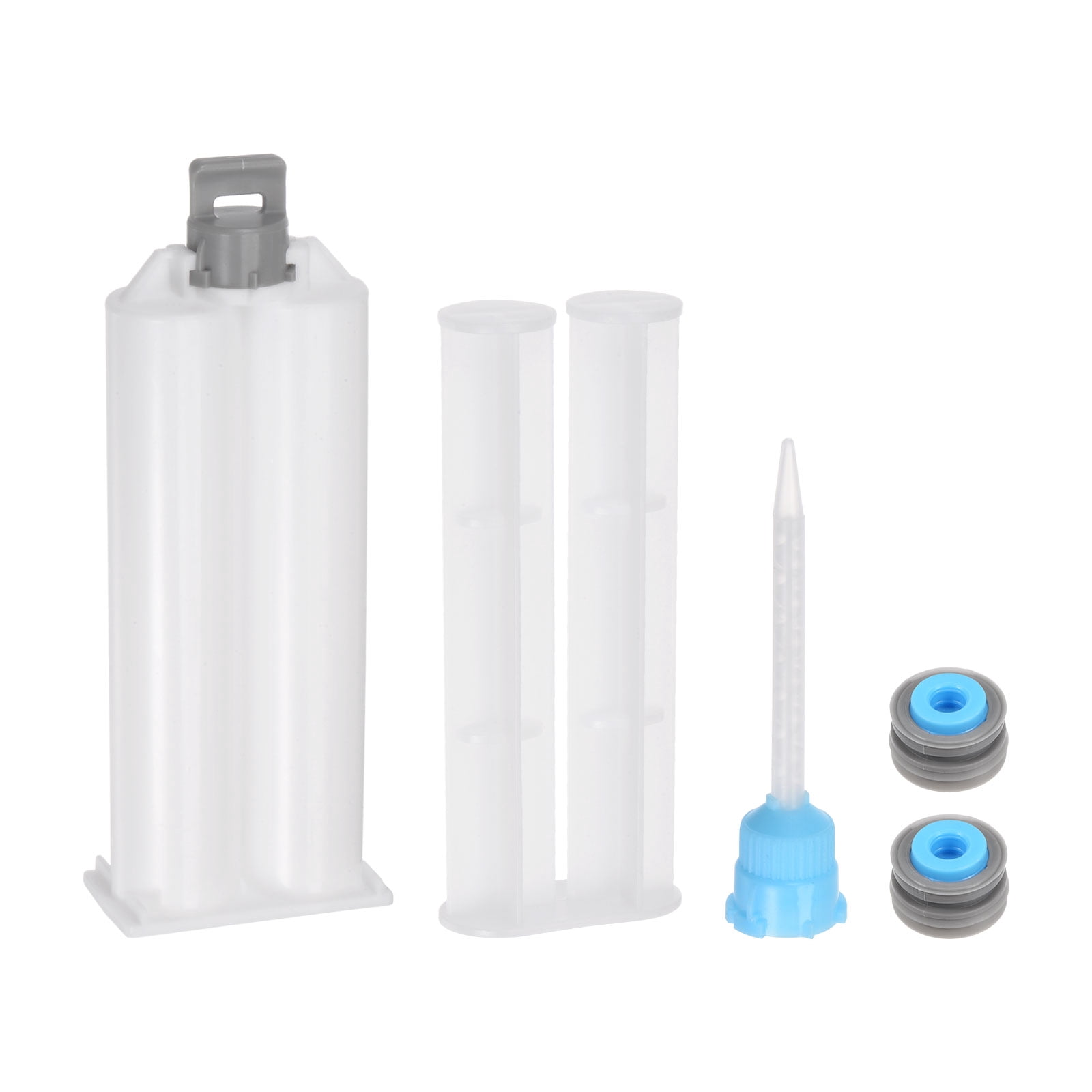 Uxcell Epoxy Gun Adhesive Cartridge, 122mm Plastic Dual Glue Cartridge ...