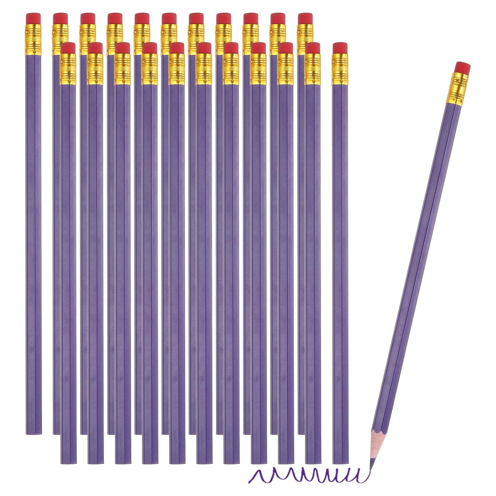 Uxcell Erasable Colored Pencils, 24 Pcs Oil Color Pencils with Erasers ...