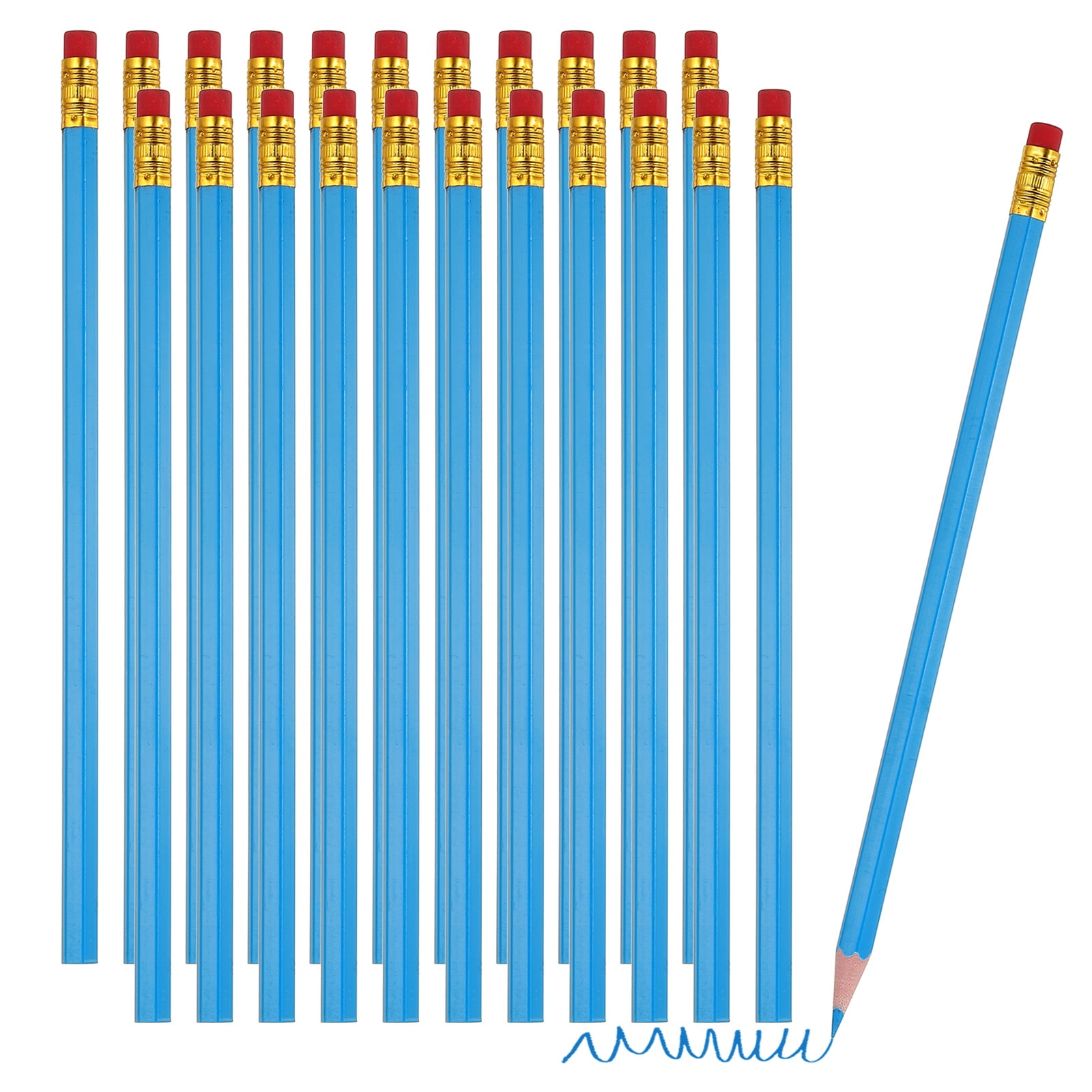 Uxcell Erasable Colored Pencils, 24 Pcs Oil Color Pencils with Erasers ...