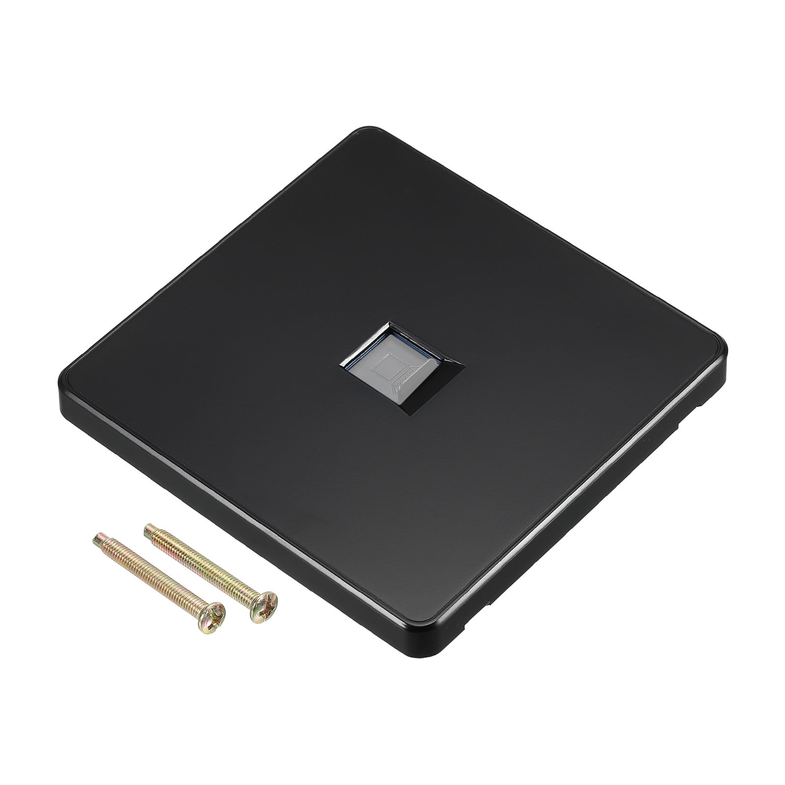 Uxcell Ethernet Socket Single Port RJ45 CAT6 Wall Plate Black for ...