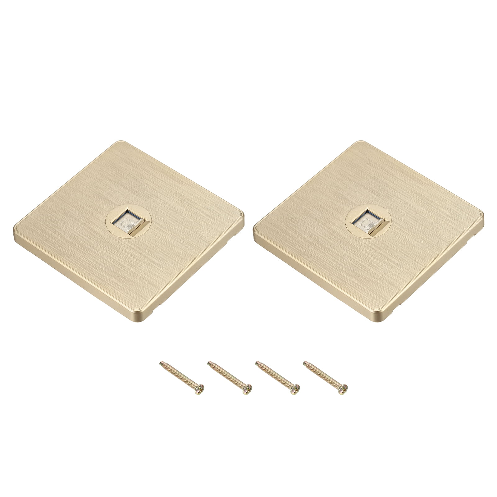 Uxcell Ethernet Socket Single Port RJ45 CAT6 Wall Plate Gold Tone for ...