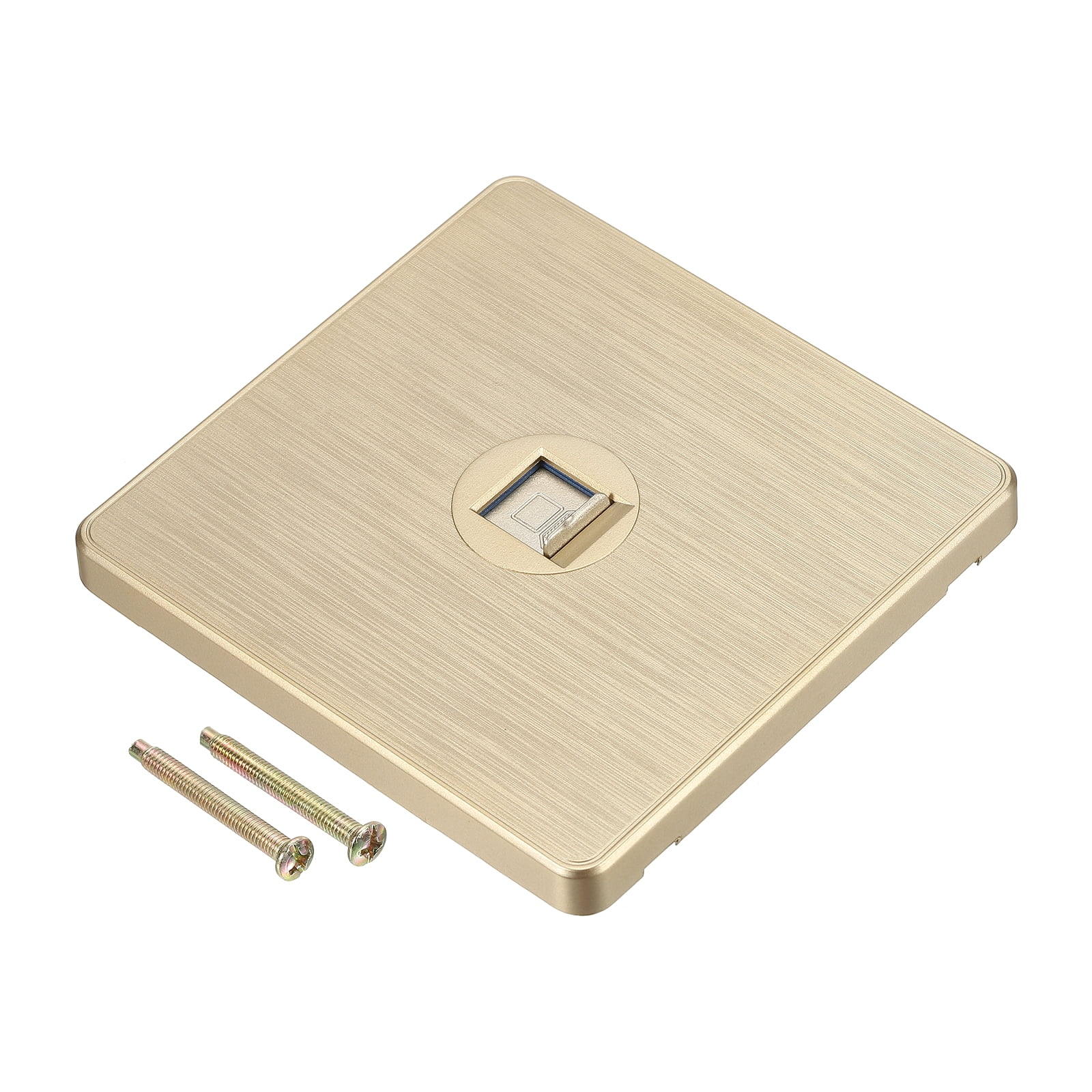 Uxcell Ethernet Socket Single Port RJ45 CAT6 Wall Plate Gold Tone for ...