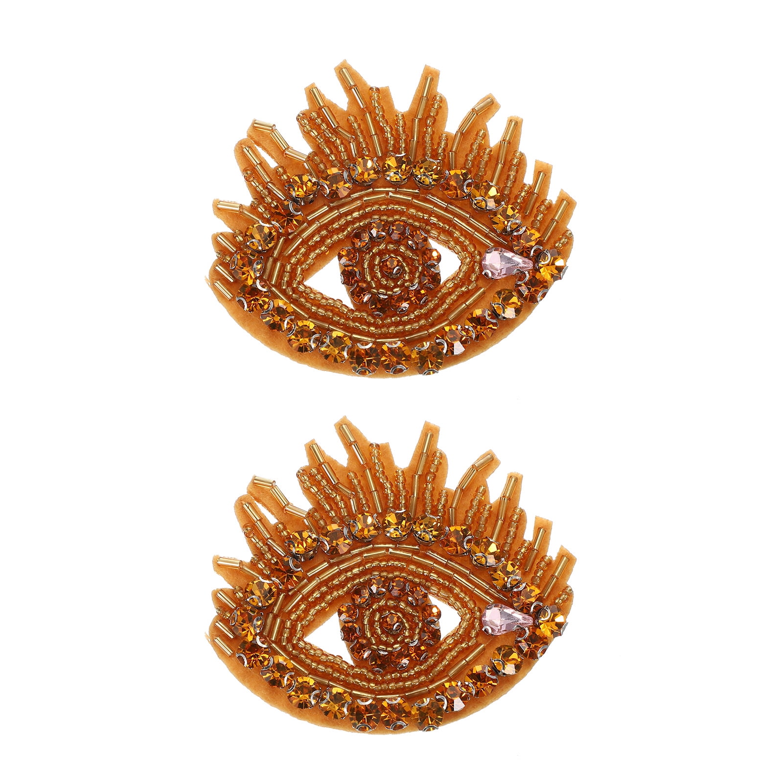 Uxcell Evil Eyes Rhinestone Patches, 2 Pcs Evil Eyes Patches Sew on ...