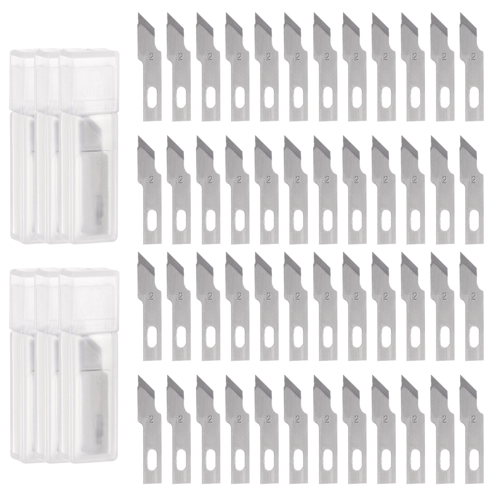 Uxcell Exacto Knife Blades #12 Hobby Knife Blades Precision Exacto ...