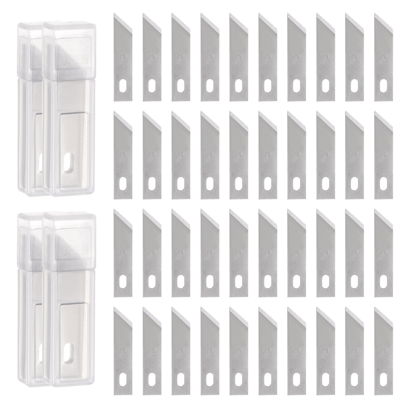 Uxcell Exacto Knife Blades #19 Hobby Knife Blades Precision Exacto ...