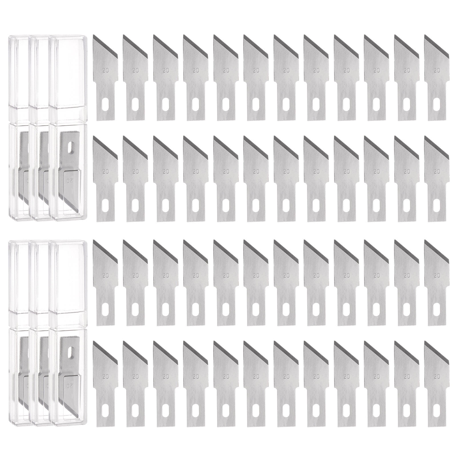 Uxcell Exacto Knife Blades #20 Hobby Knife Blades Precision Exacto ...