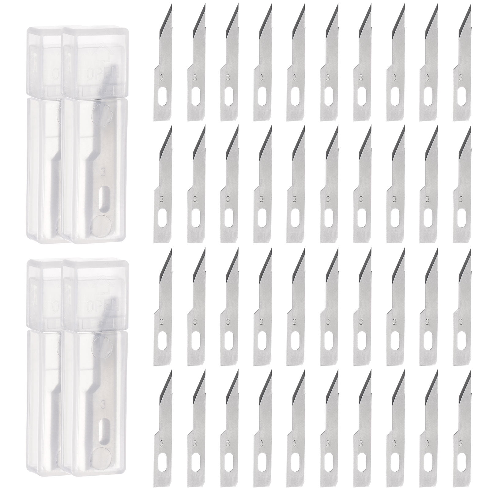 Uxcell Exacto Knife Blades #3 Hobby Knife Blades Precision Exacto ...