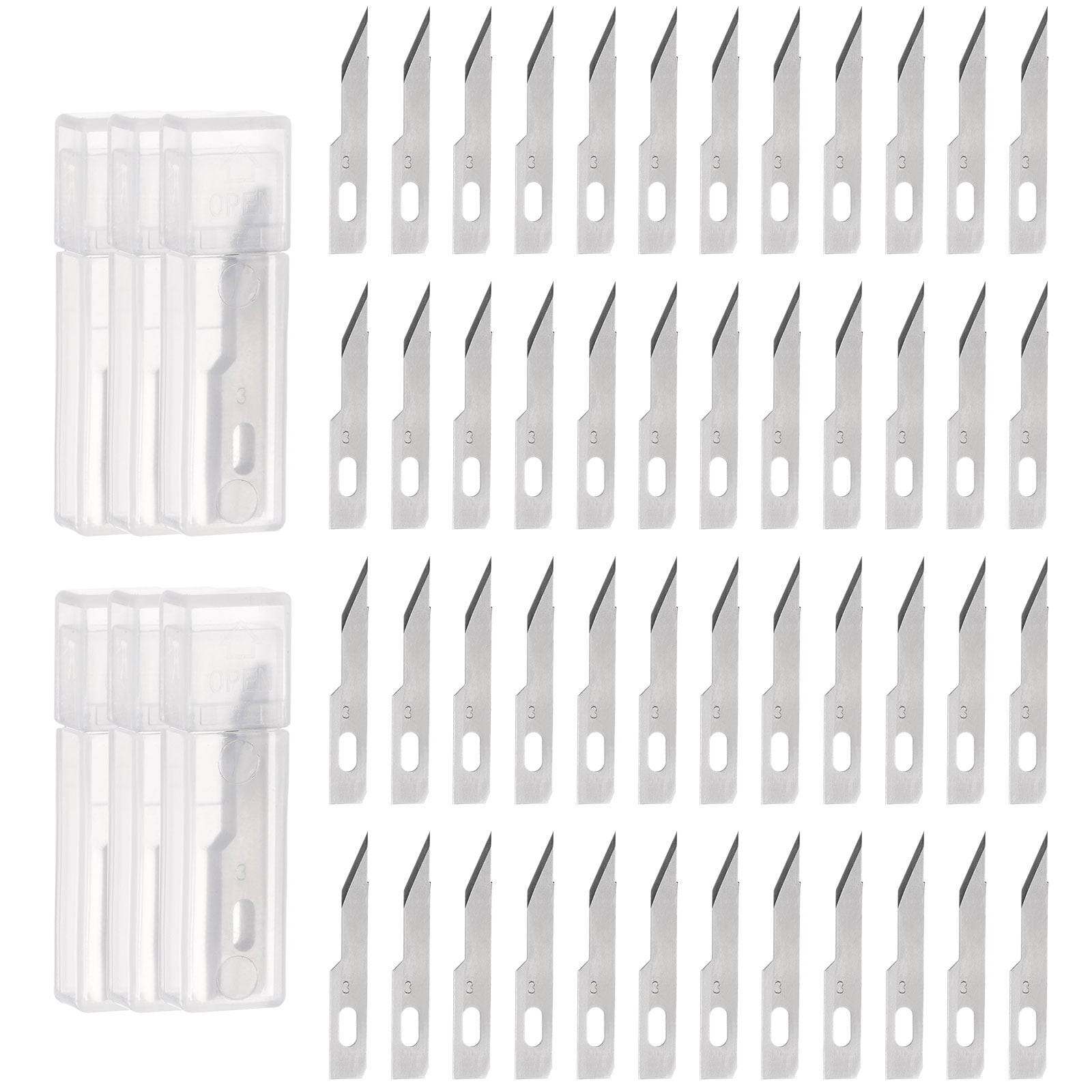 Uxcell Exacto Knife Blades #3 Hobby Knife Blades Precision Exacto ...
