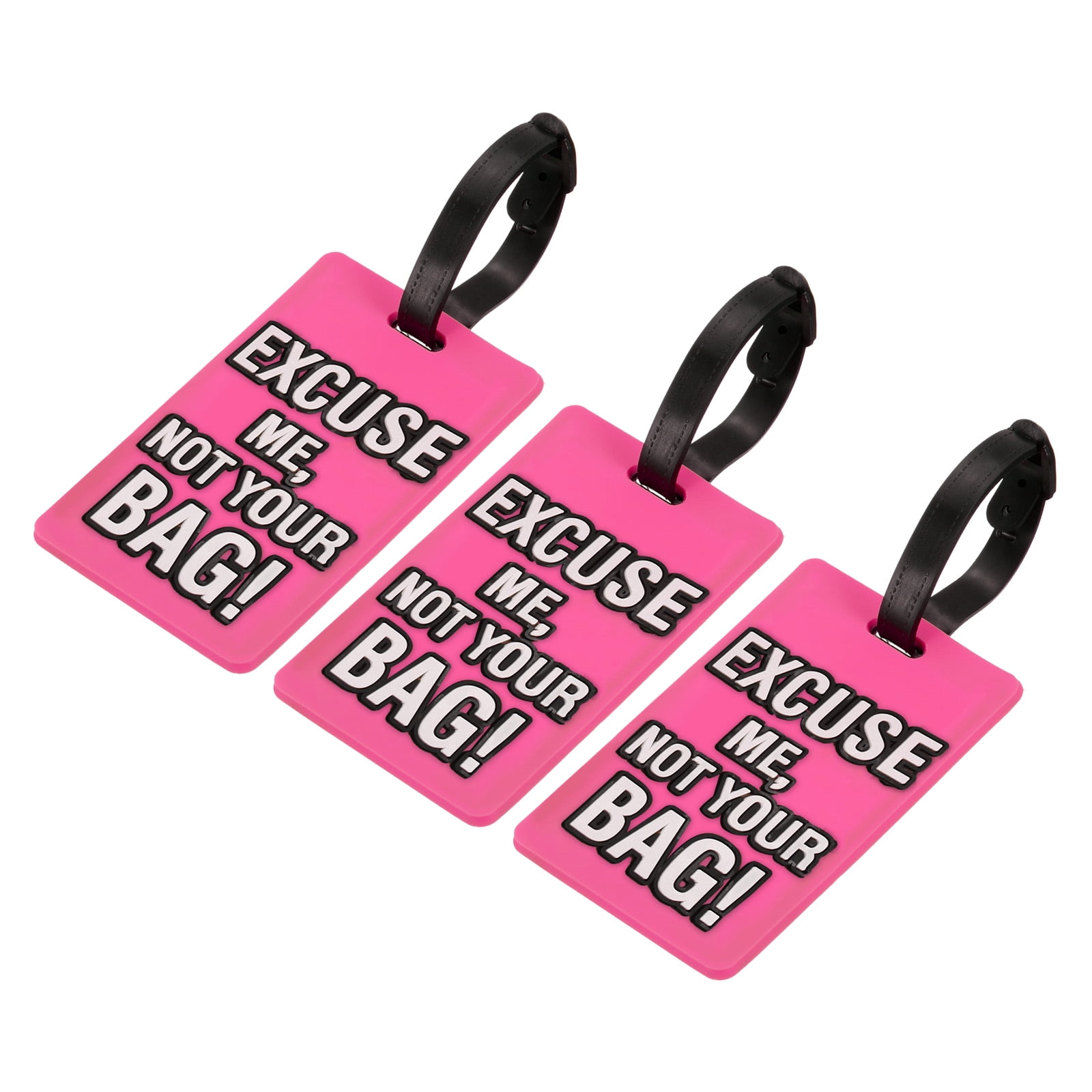Uxcell Excuse Me, Not Your Bag Pattern Luggage Tag Identifier Card ...