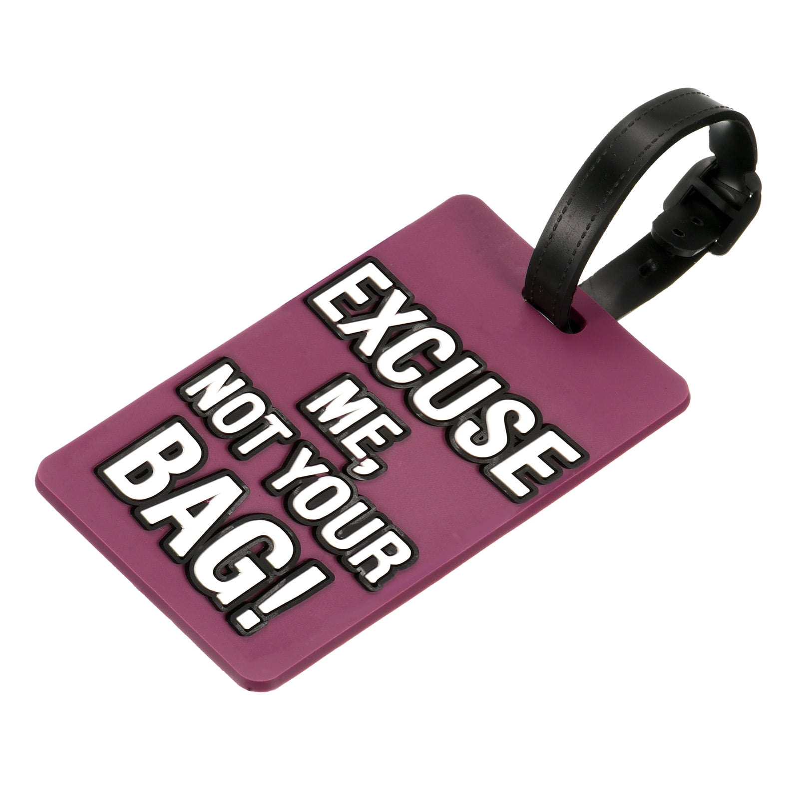 Uxcell Excuse Me, Not Your Bag Pattern PVC Luggage Tag Identifier Card ...