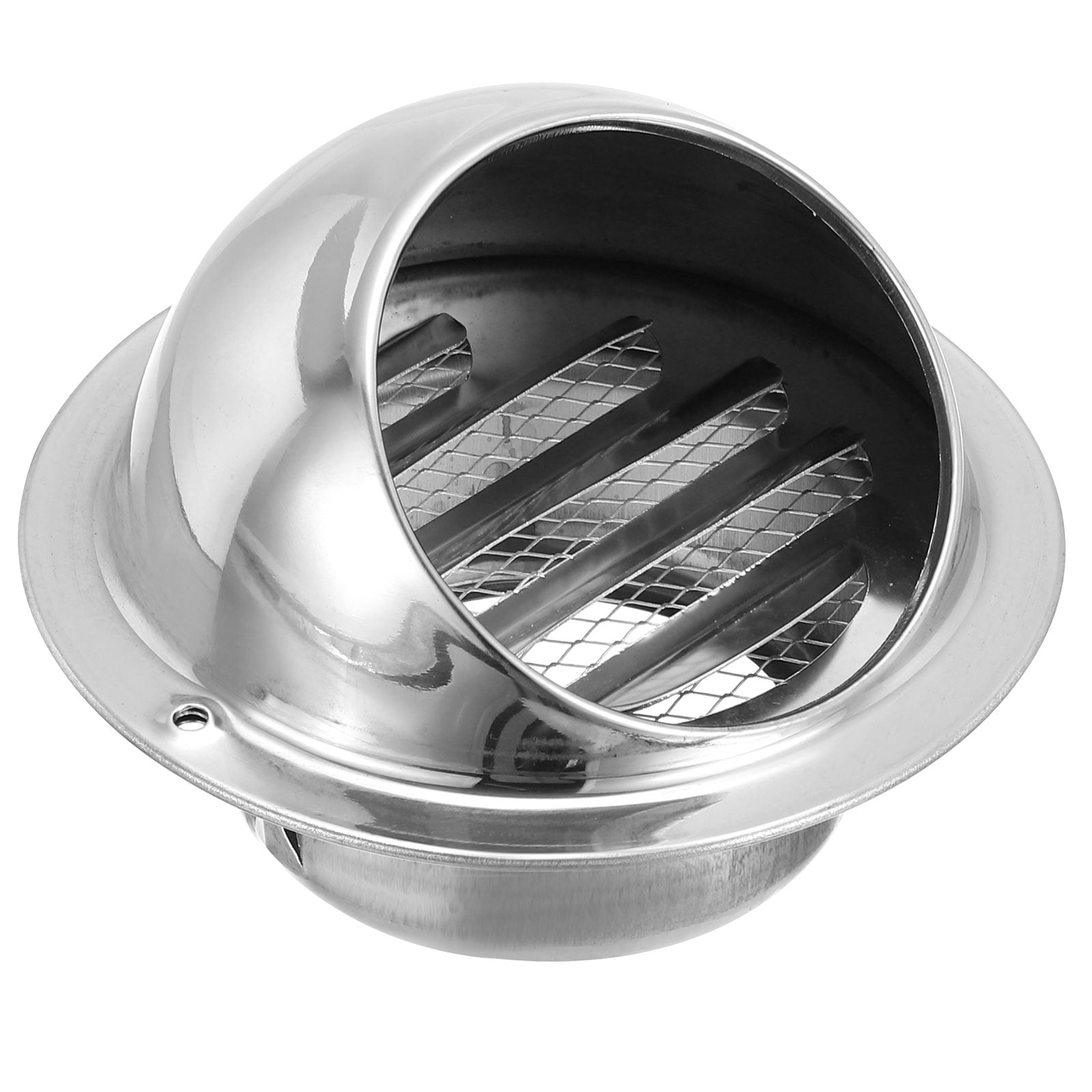 Uxcell Exhaust Air Vent Cover 3.2 Inch, Stainless Steel Wall Vent Cover ...