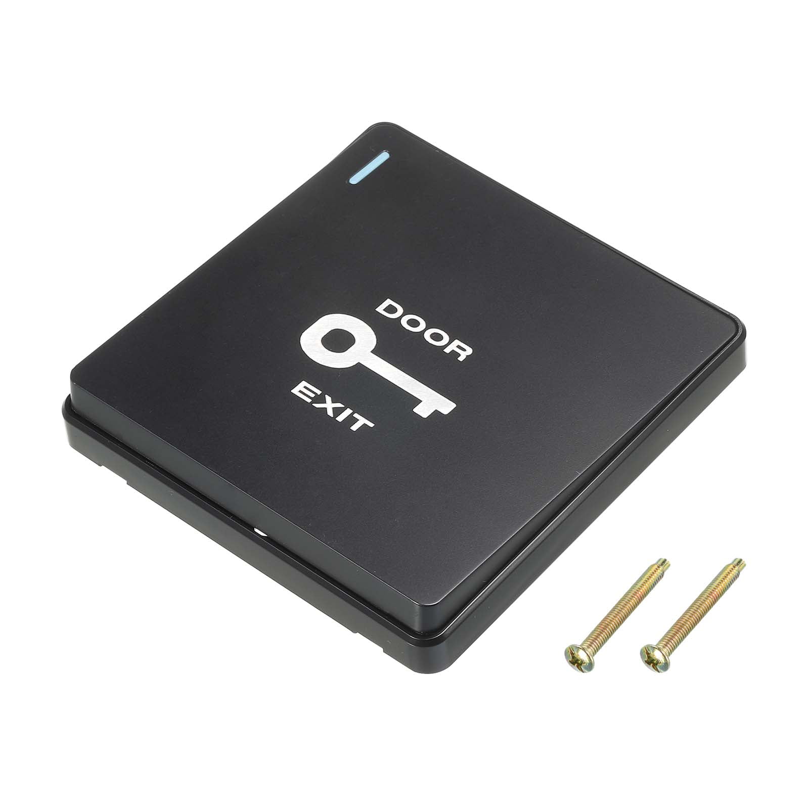 Uxcell Exit Release Button Switch Resettable 1 Gang 1 Way PC Panel Black - Walmart.com