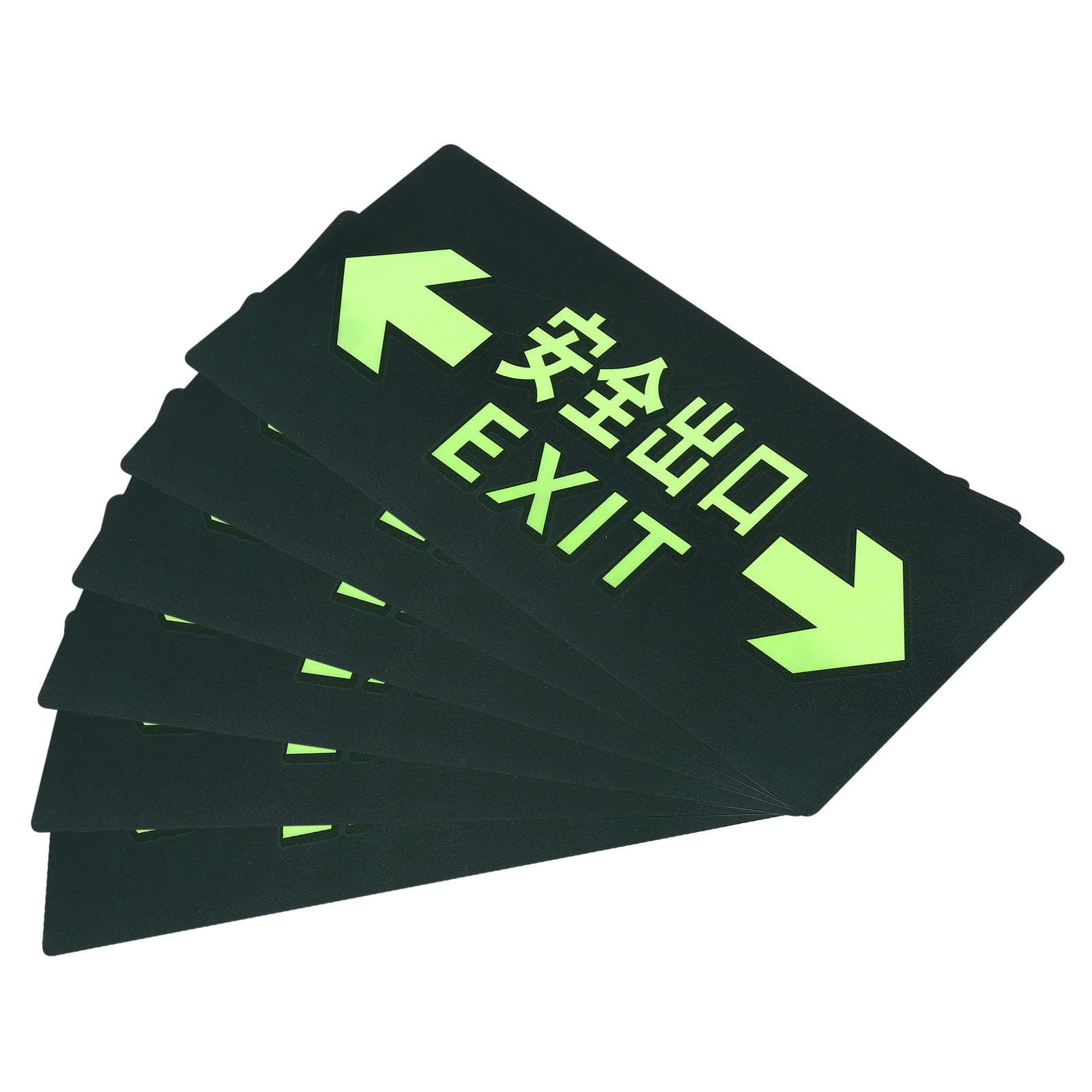 Uxcell Exit Sign Arrow Stickers, 11.6" x 6.1" PVC Self Adhesive Door ...