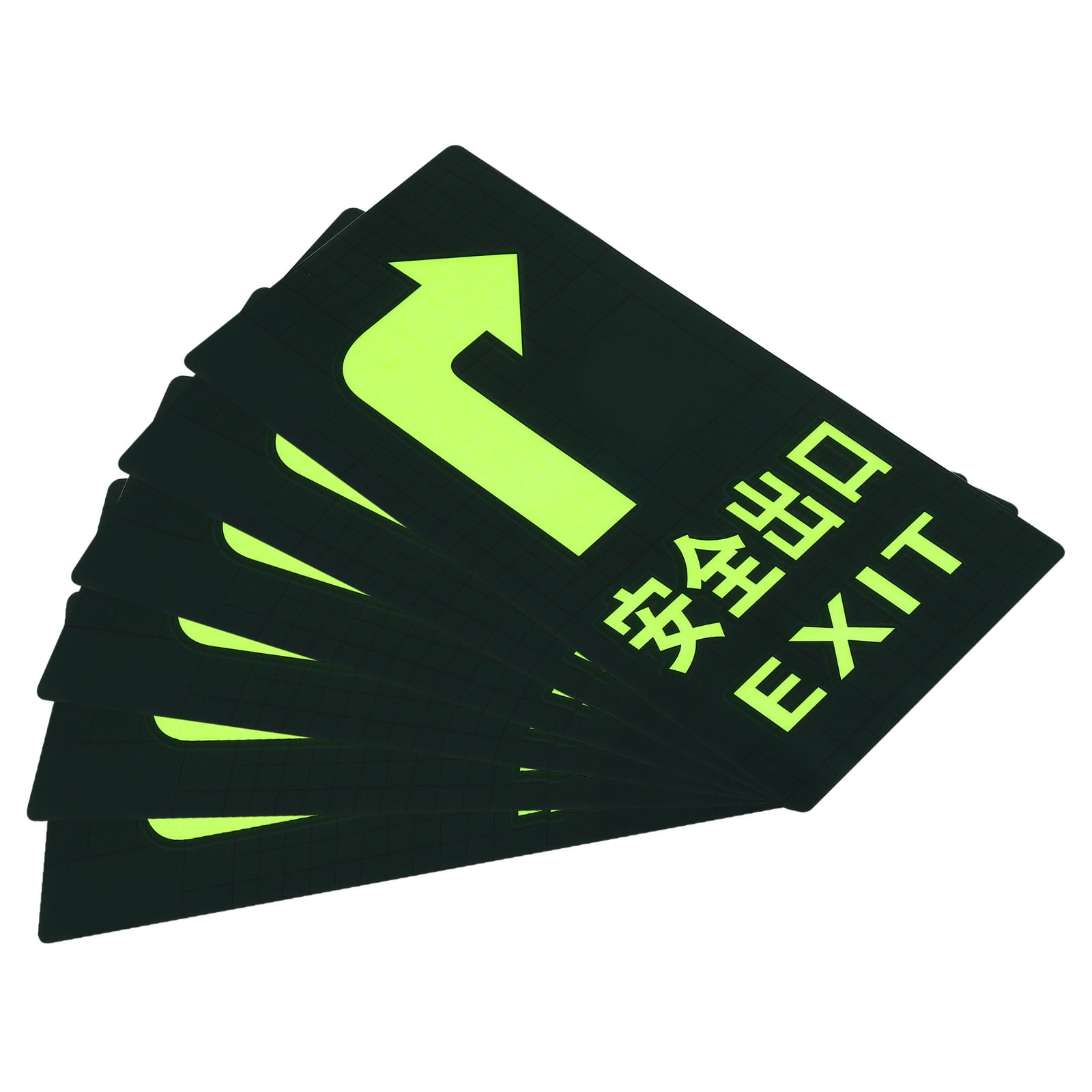 Uxcell Exit Sign Arrow Stickers, 11.6" x 6.1" PVC Self Adhesive Door ...