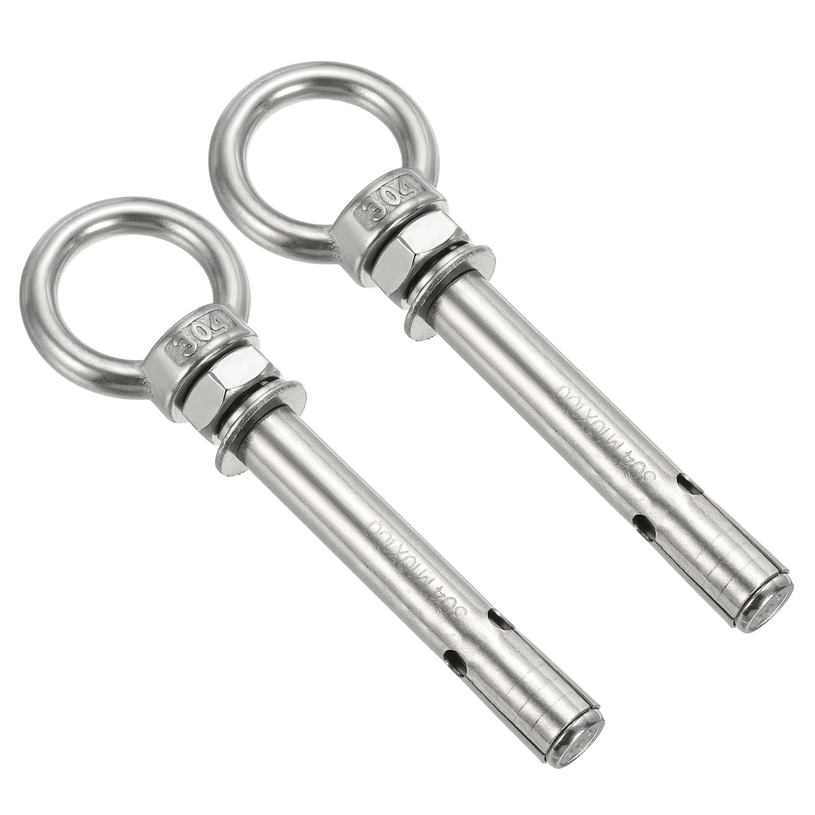 Uxcell Expansion Eye Bolt M10x100mm 304 Stainless Steel Shoulder ...