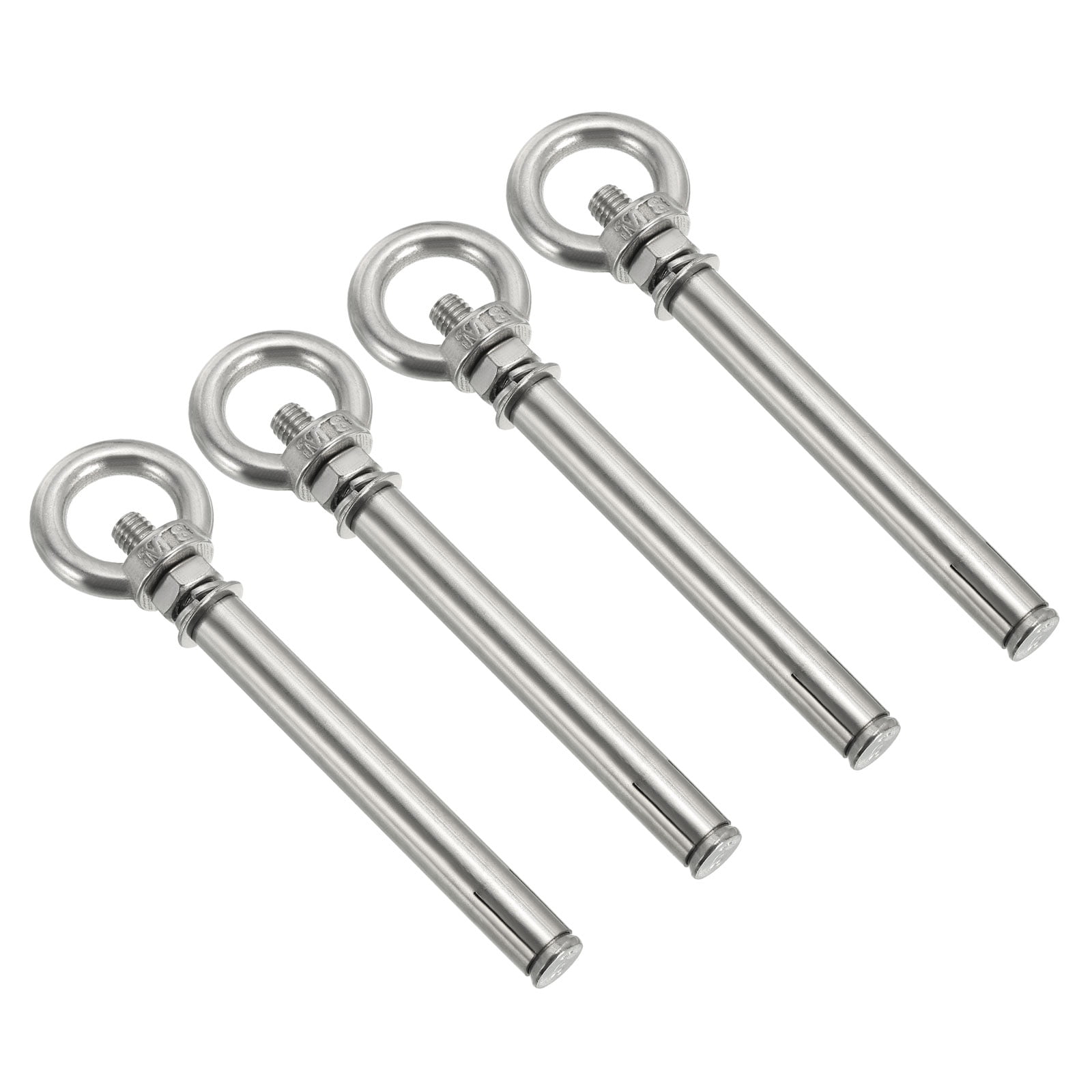 Uxcell Expansion Eye Bolt M8x120mm 304 Stainless Steel Shoulder Eyebolt ...